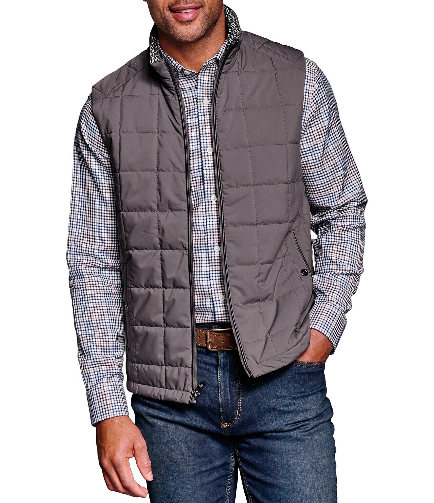 Johnston & Murphy Box Quilted Vest | Dillard's