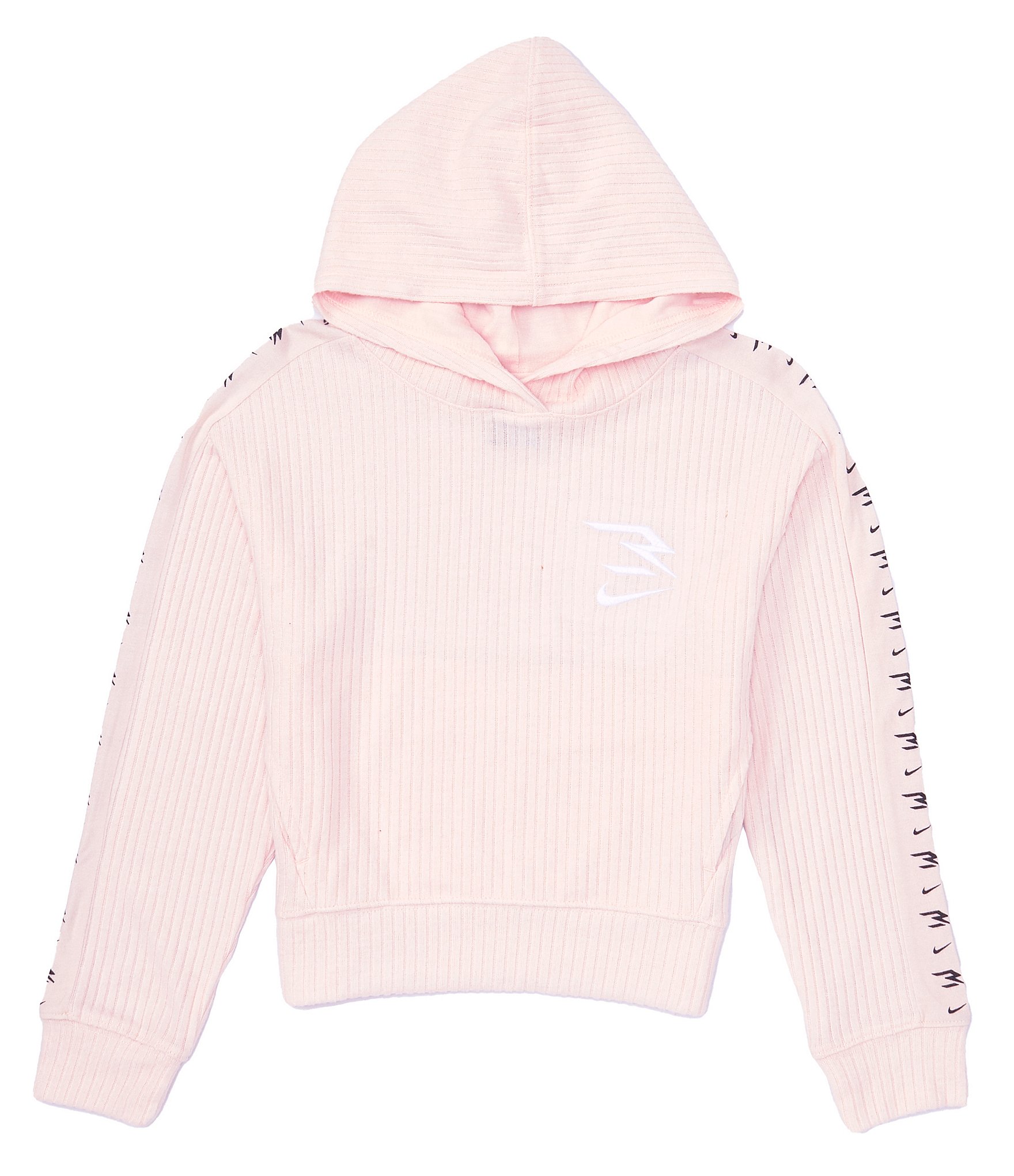 Jordan Big Girls 7 16 Cozy Ribbed Long Sleeve Pullover Hoodie Dillards