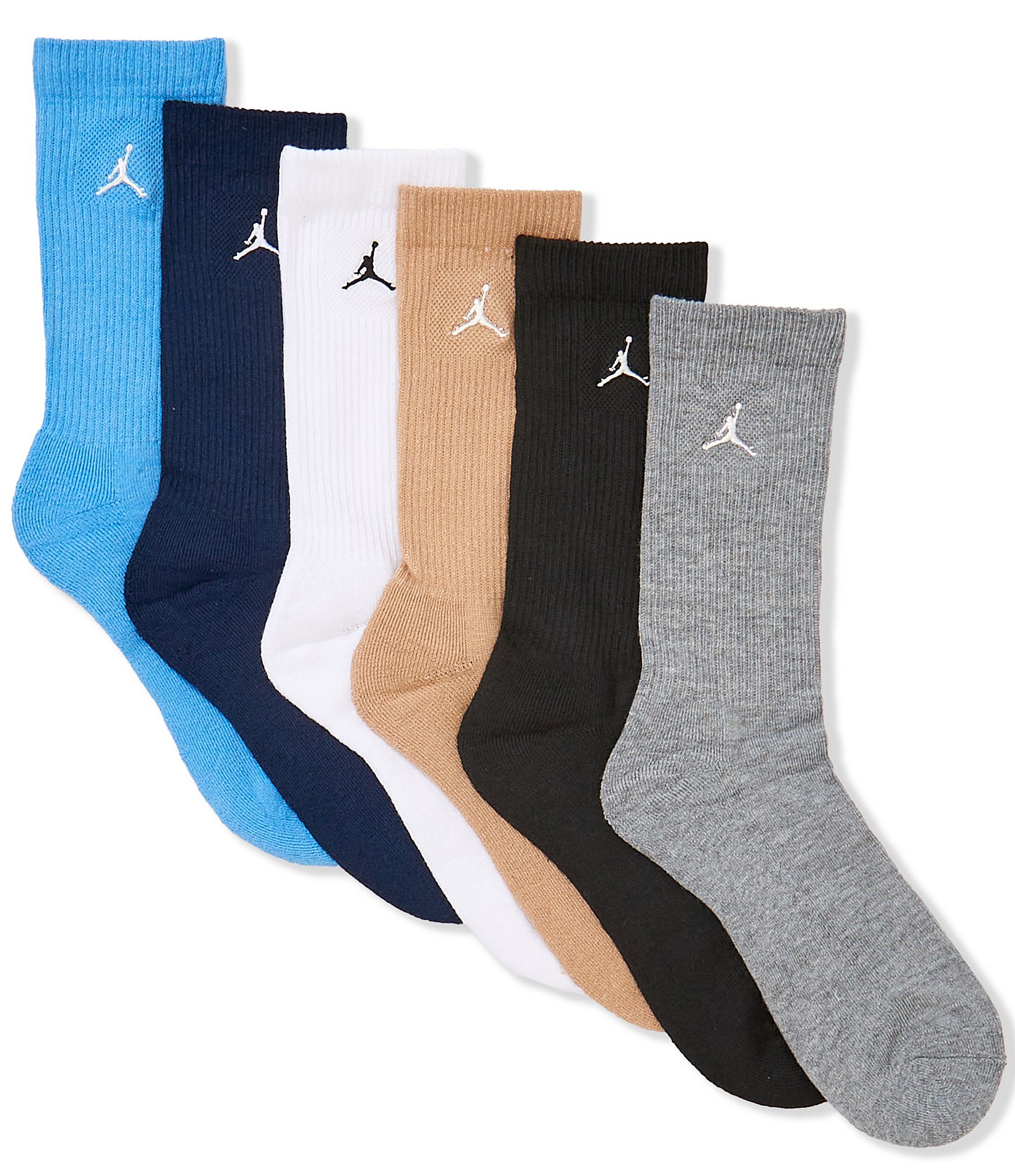 Jordan Big Boys 7-11 Everyday Essentials 6-Pack Crew Socks | Dillard's