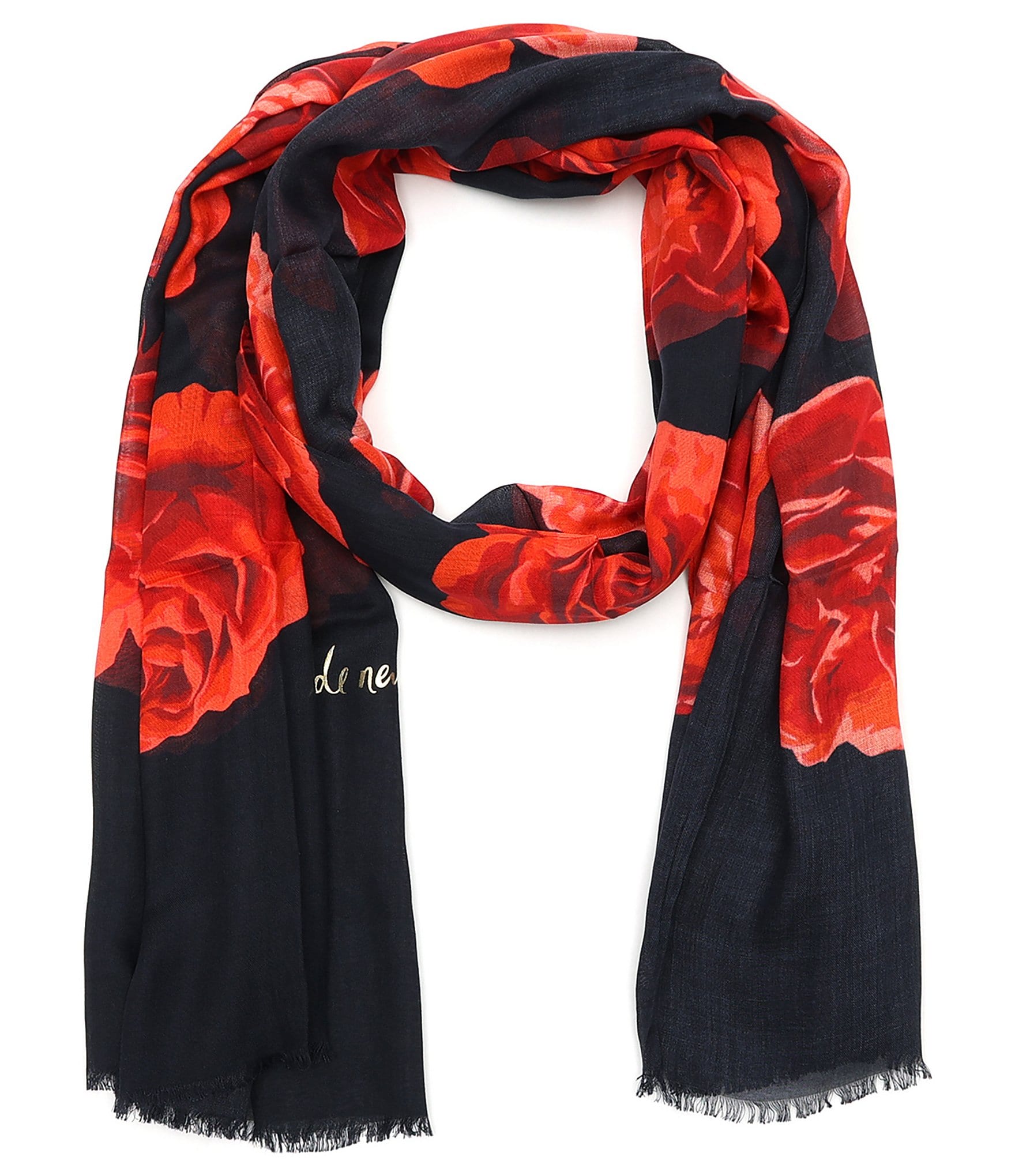 kate spade new york Charming Rose Oblong Scarf | Dillard's