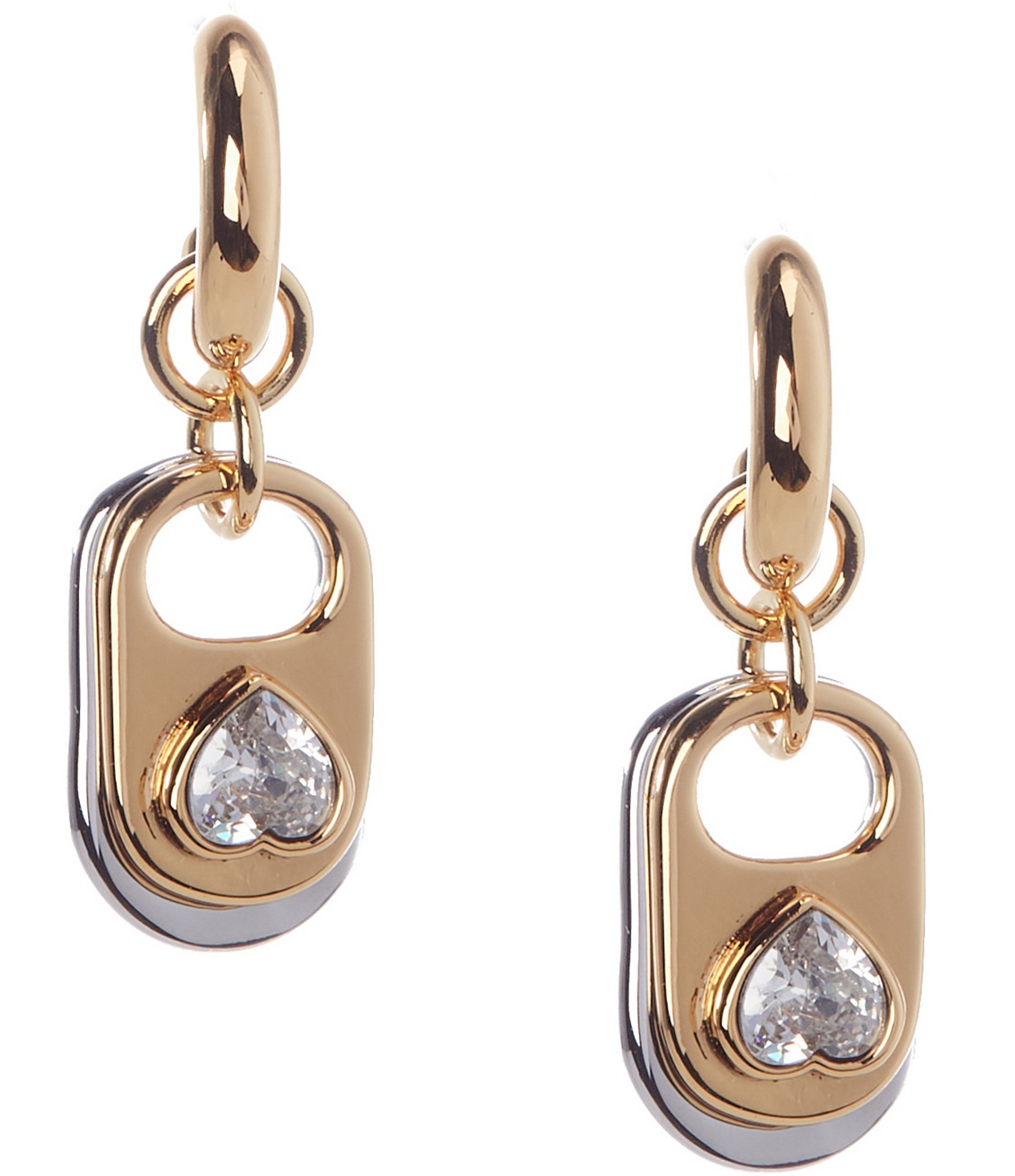 kate spade new york Snack Time Pull Tab Charm Huggie Hoop Drop Earrings ...