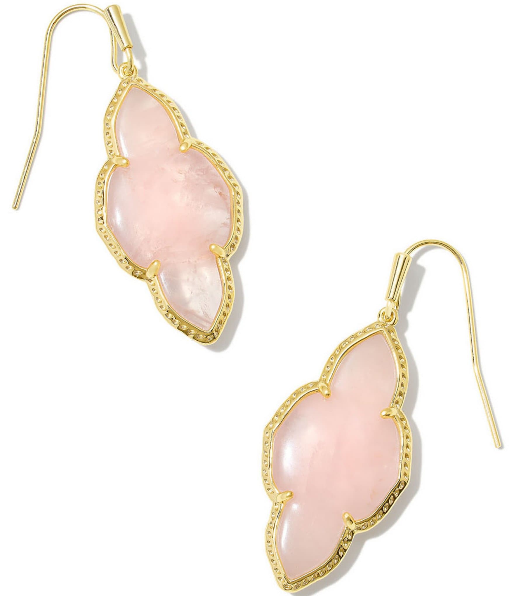 Kendra Scott Abbie Rose Quartz Drop Earrings | Dillard's