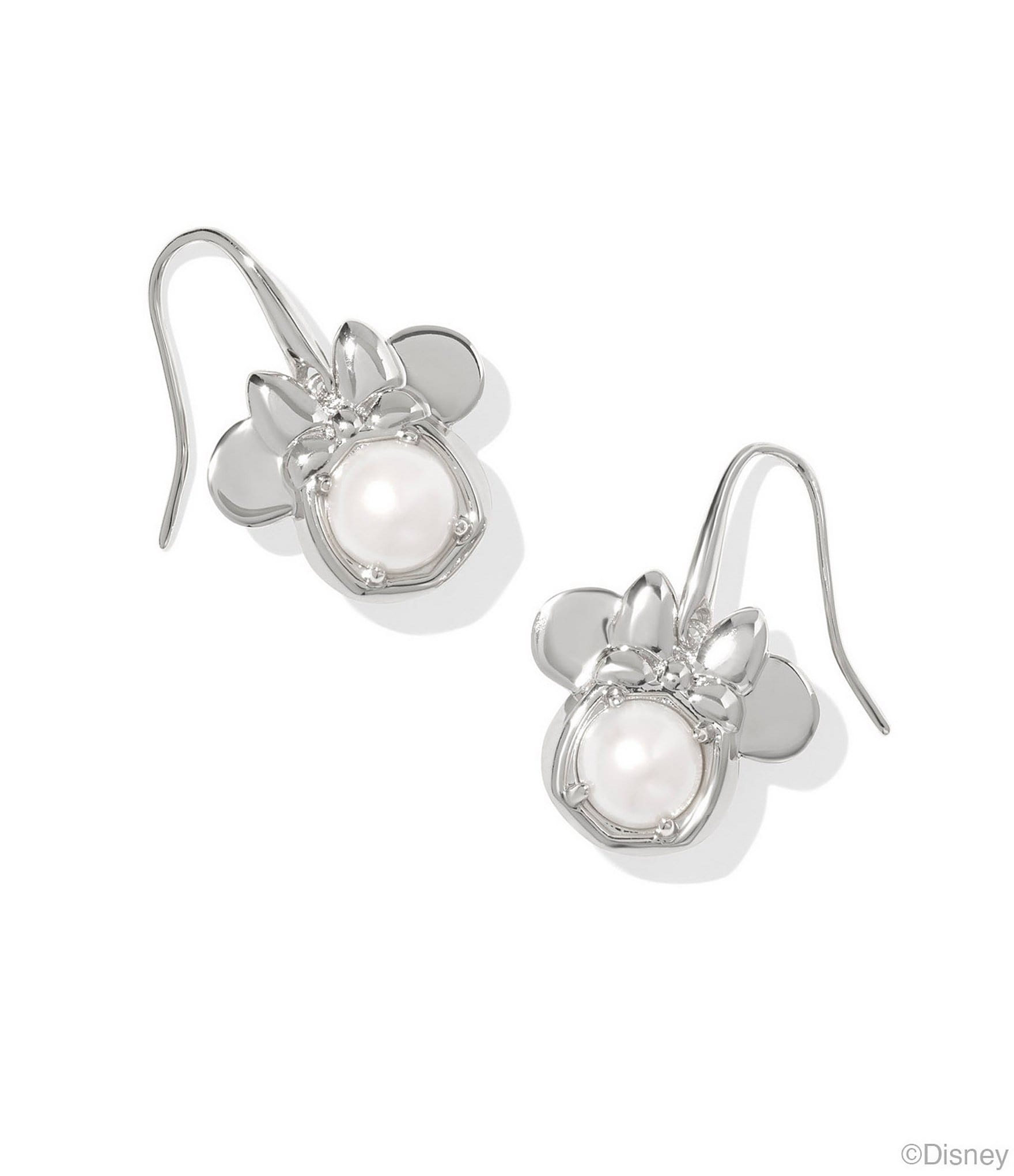 Kendra Scott Disney / Kendra Scott Silver Minnie Mouse Pearl Drop ...