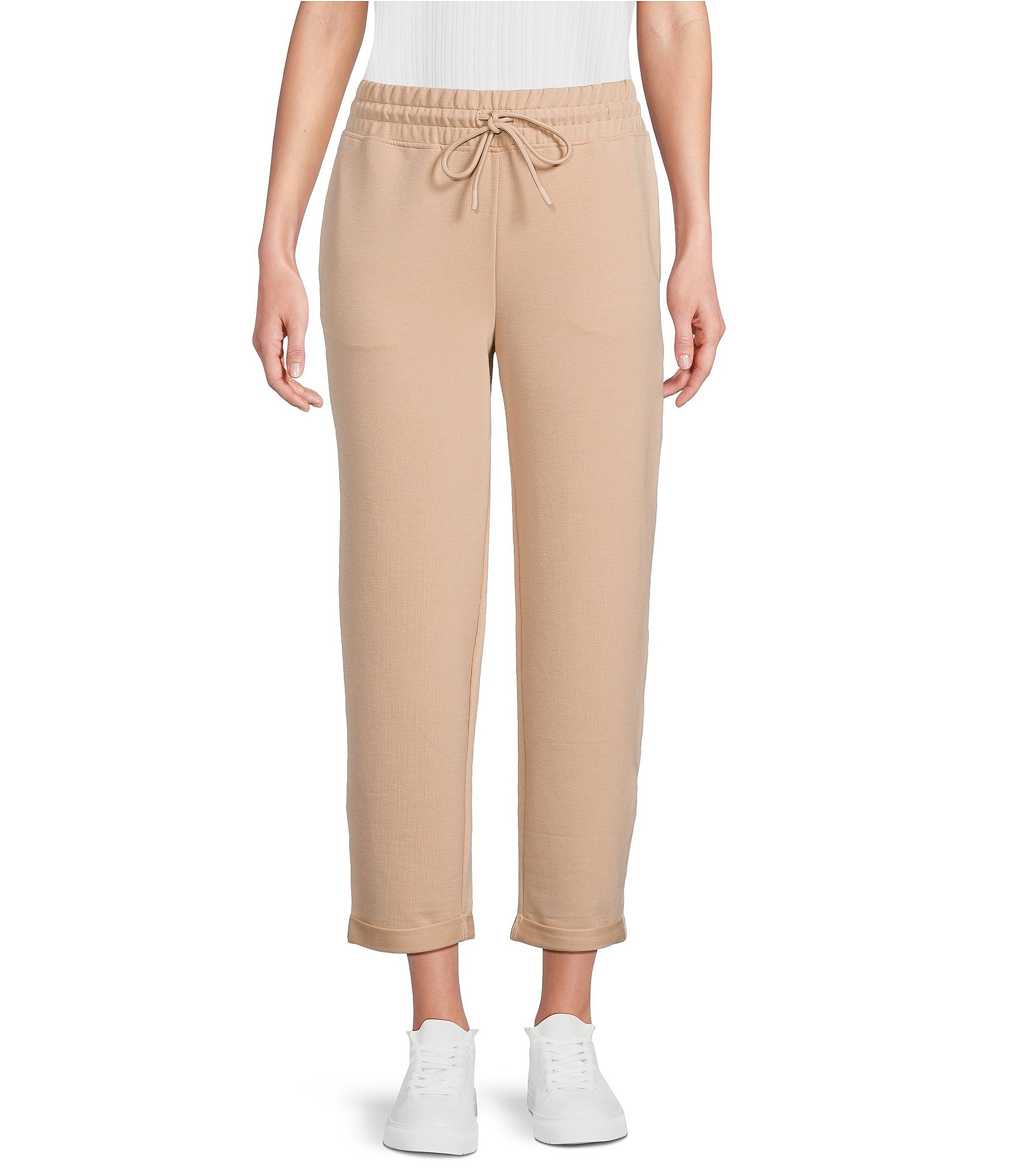 Kinesis Drawstring Elastic Waist Roll Cuff Sweatpants | Dillard's