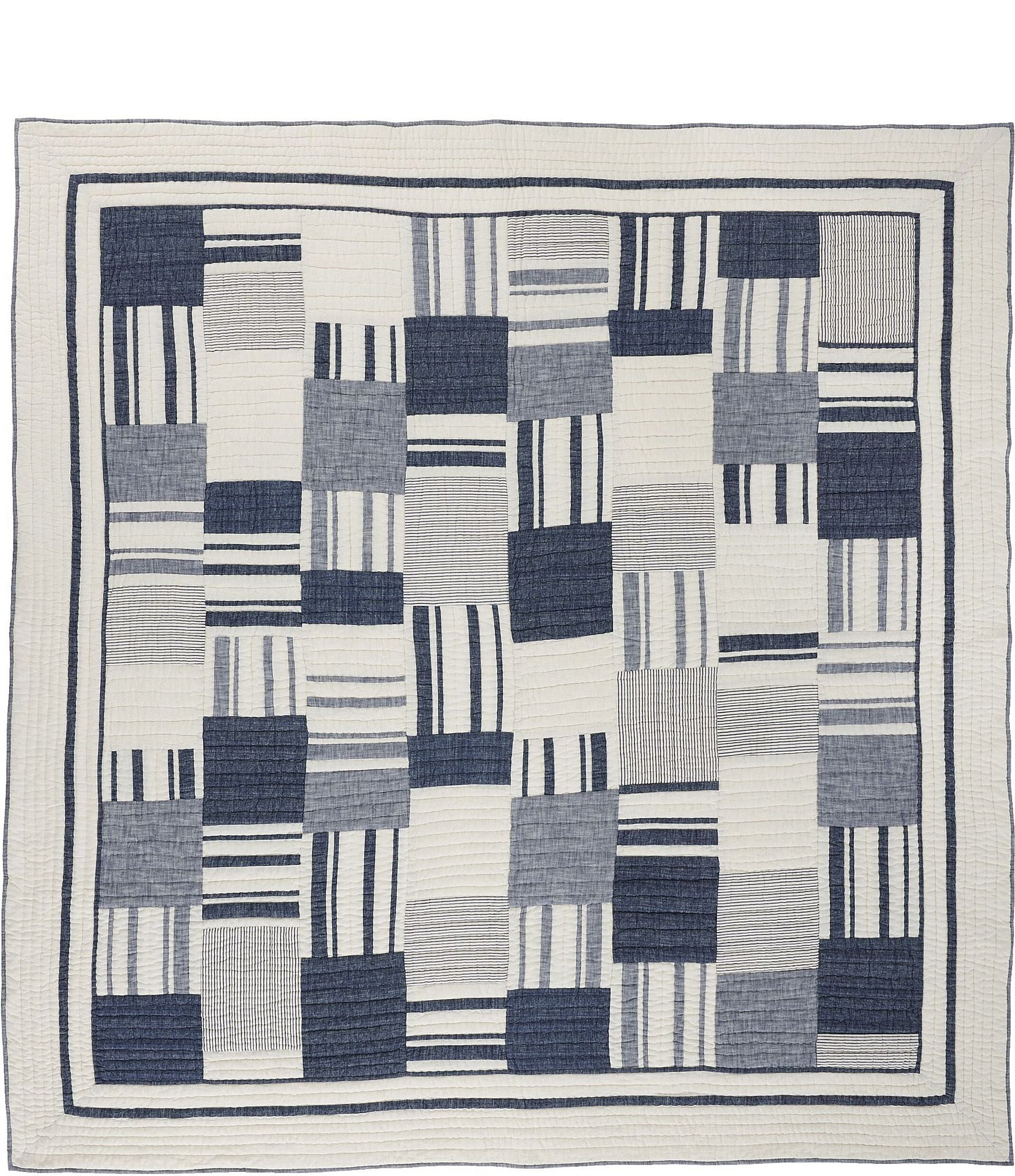 L.L.Bean Striped Patchwork Quilt | Dillard's