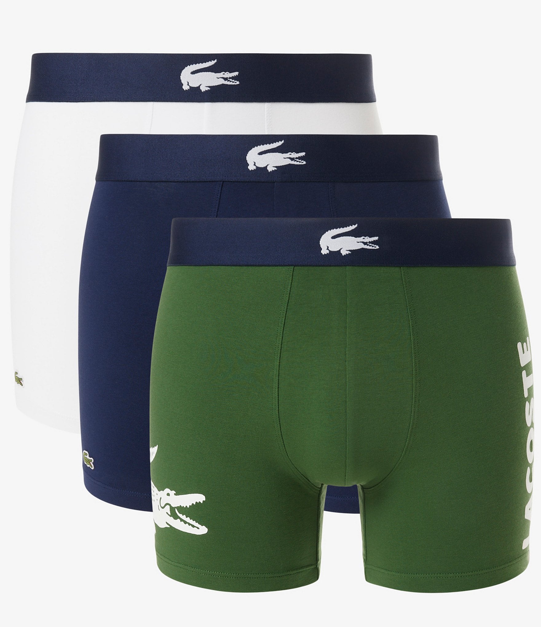 Lacoste Big Croc 5" Inseam Boxer Briefs 3-Pack | Dillard's
