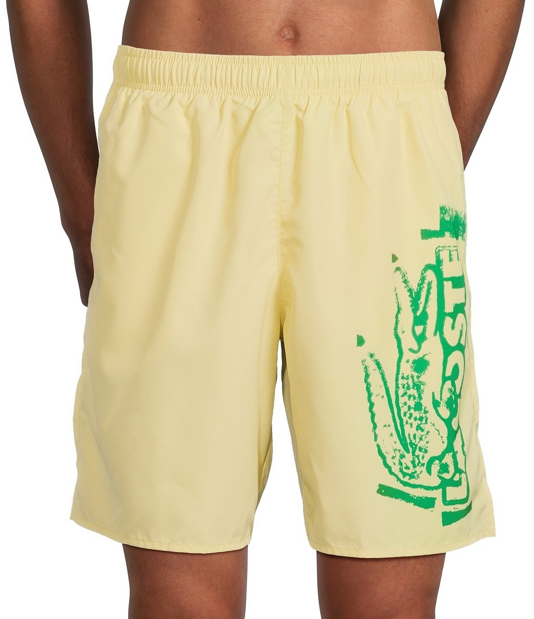 Lacoste Branded 7" Inseam Swim Trunks | Dillard's