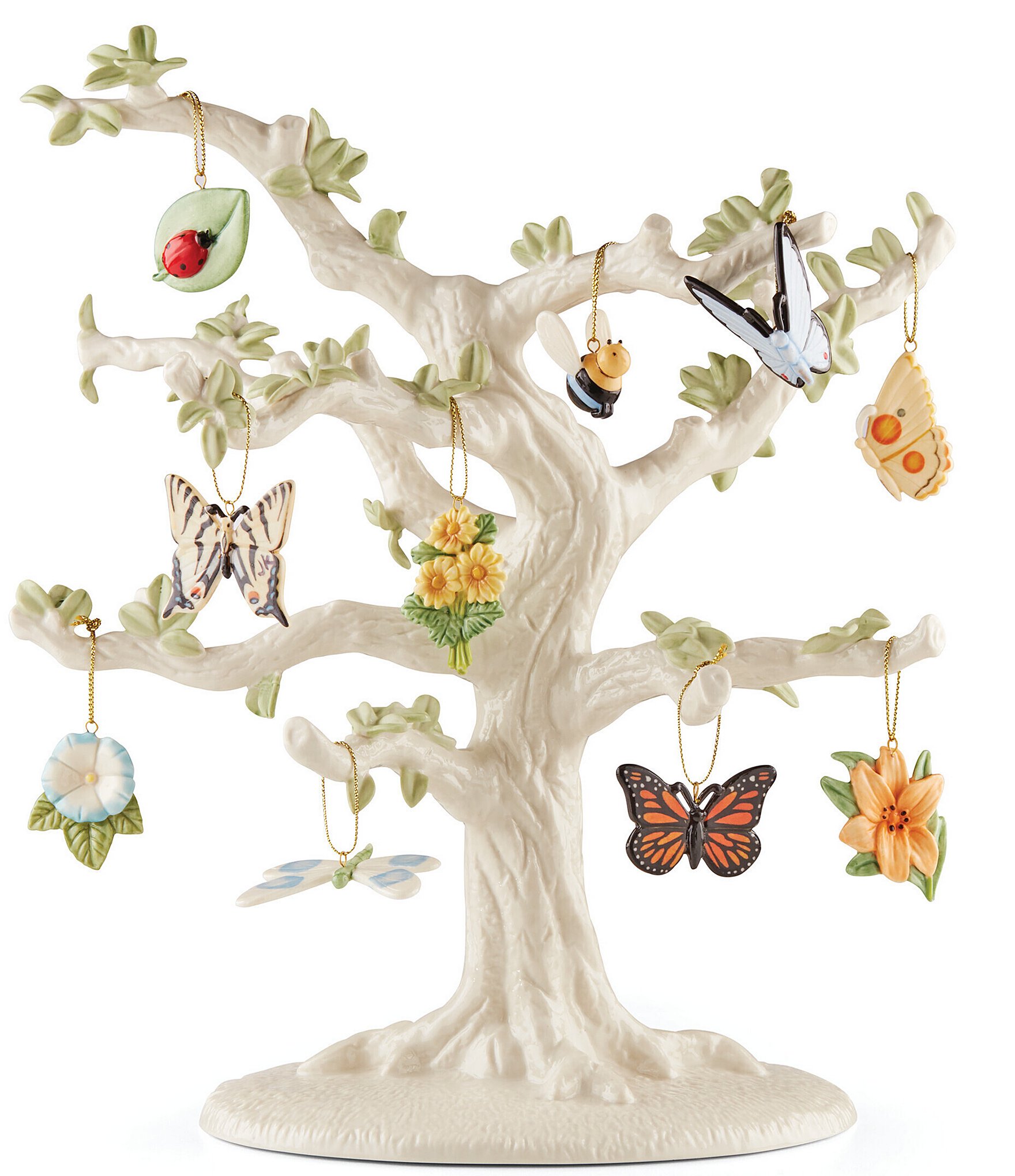 Lenox Butterfly Meadow 10-Piece Mini Ornaments & Tree Set | Dillard's