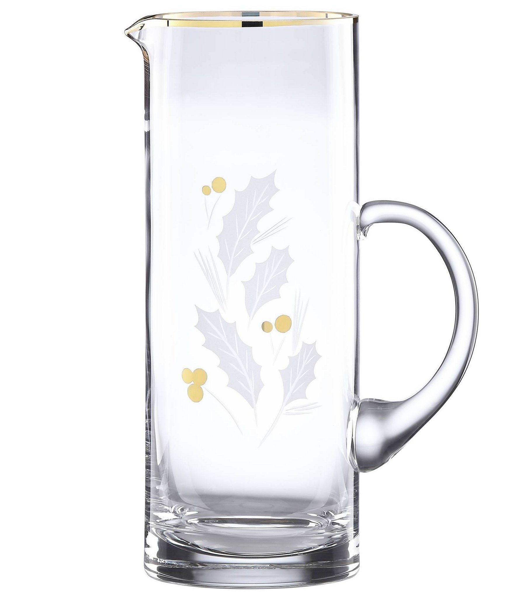 Lenox Holiday Gold Glass Beverage Pitcher | Dillard's
