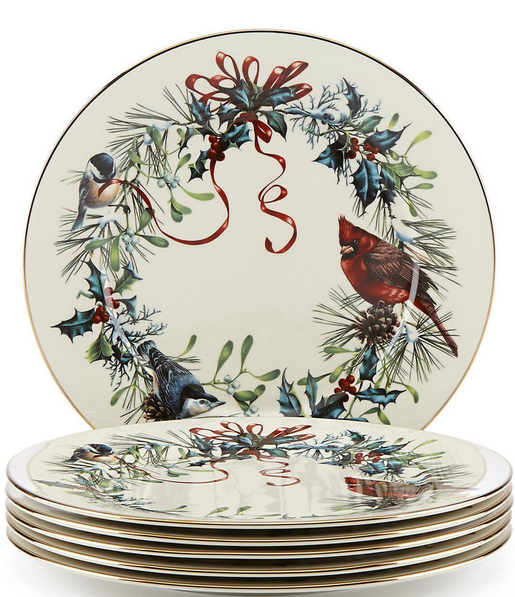 Lenox Winter Greetings Collection Dinner Plates, Set of 6 | Dillard's