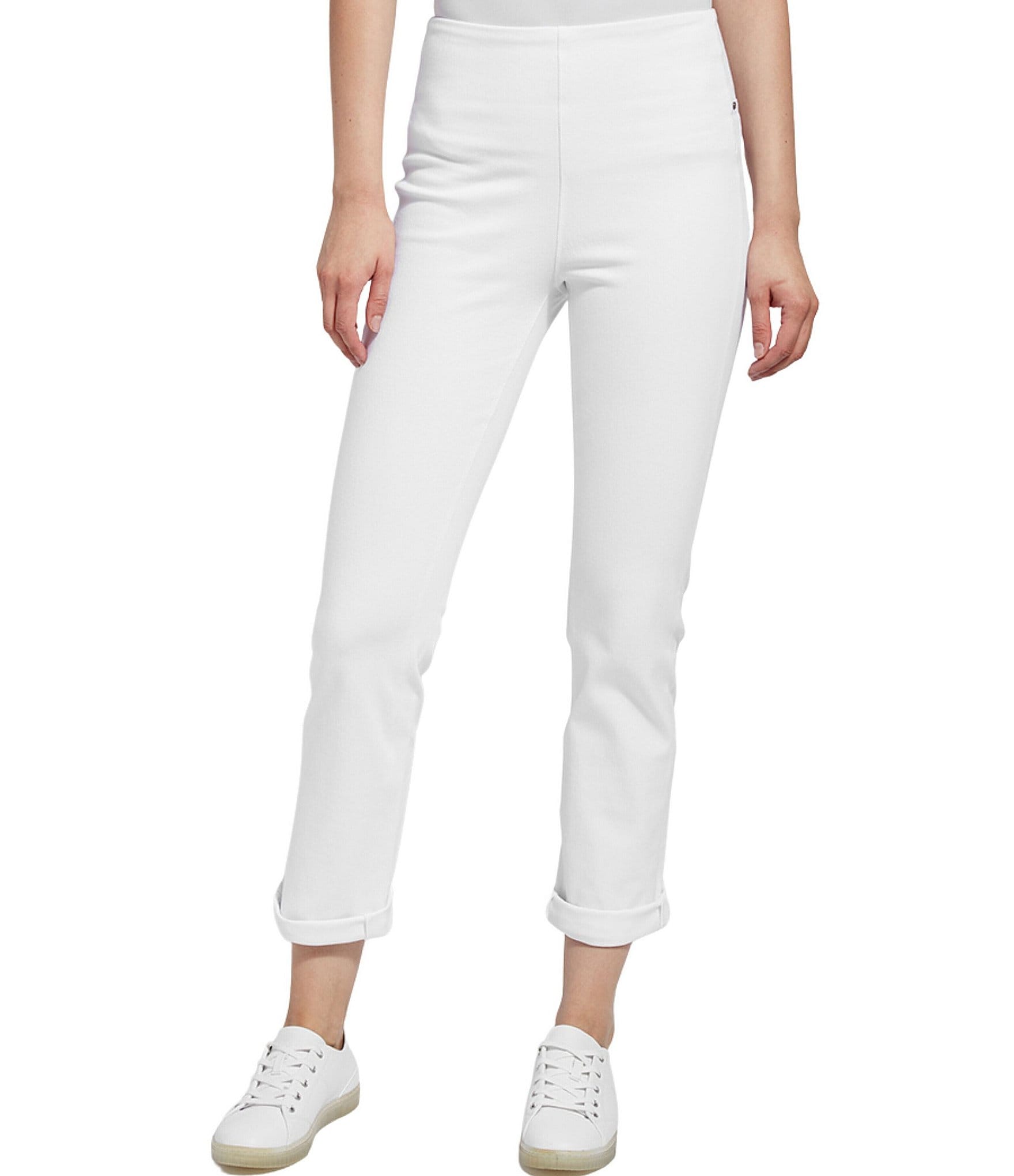 Lysse Boyfriend Cuffed Denim Leggings | Dillard's