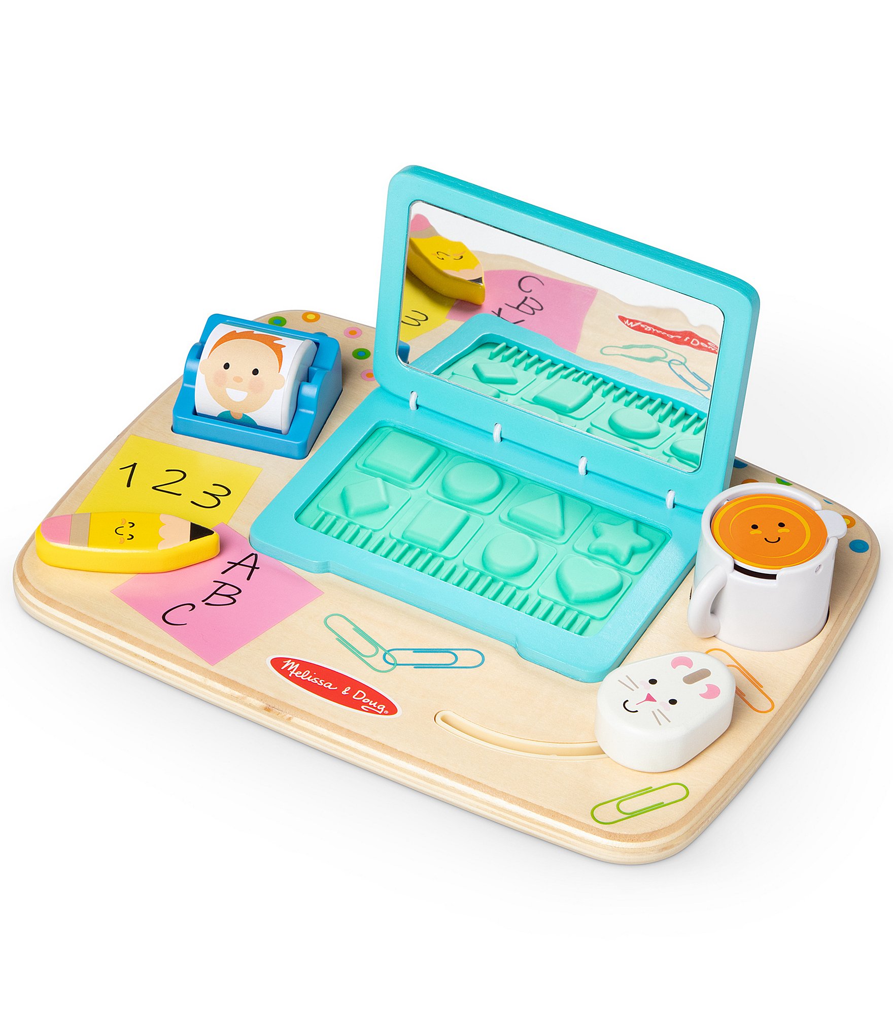 Melissa & Doug Wooden Work & Play Desktop Activity Board | Dillard's