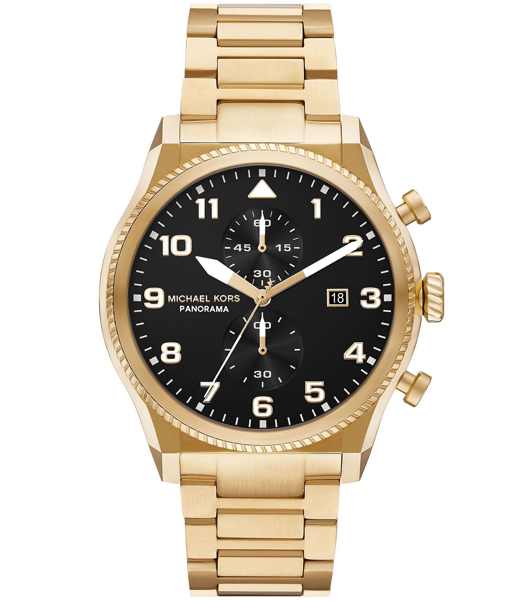 Michael kors mens gold watch with diamonds store
