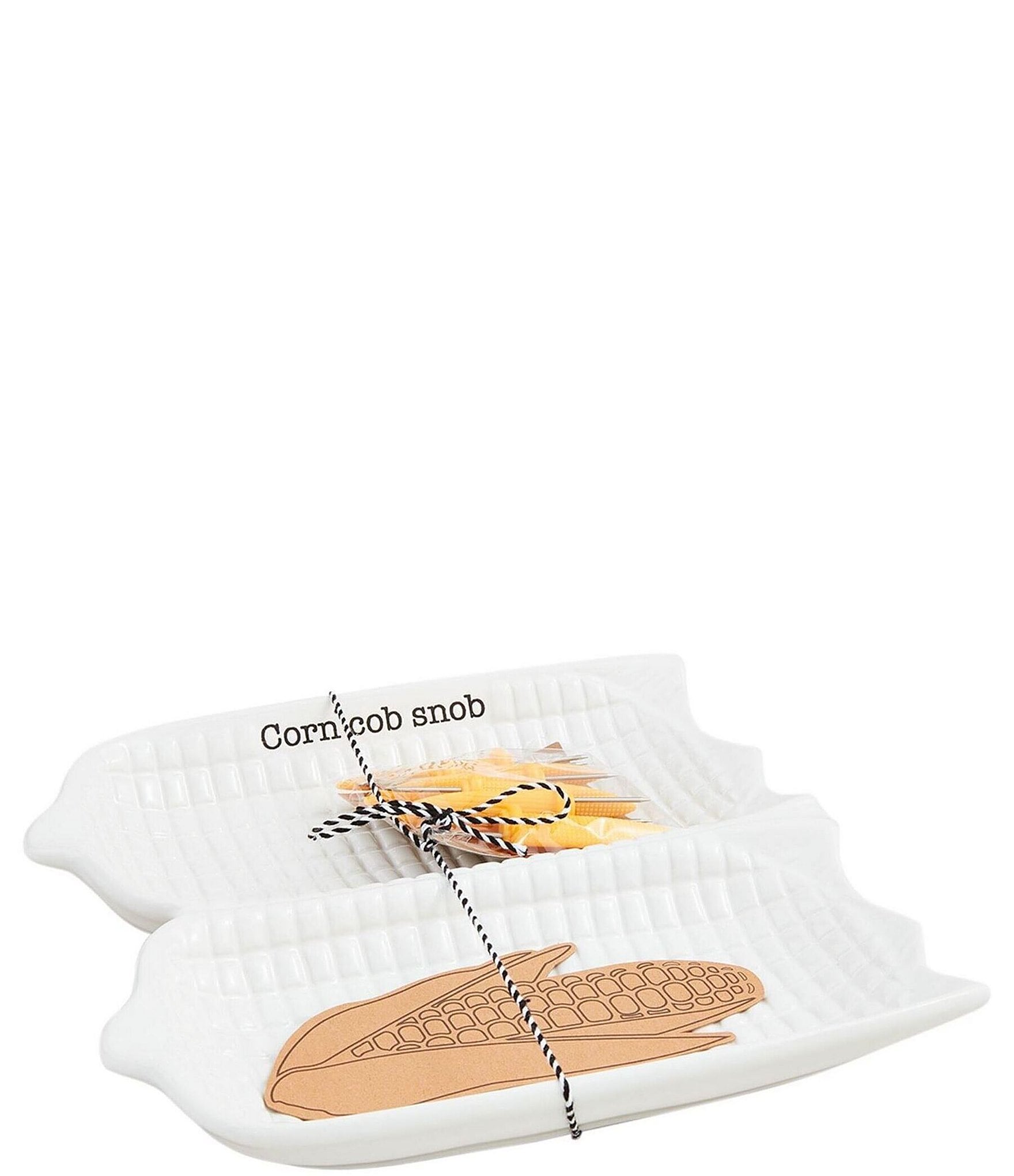 Mud Pie Circa Corn Platter & Skewer Set | Dillard's