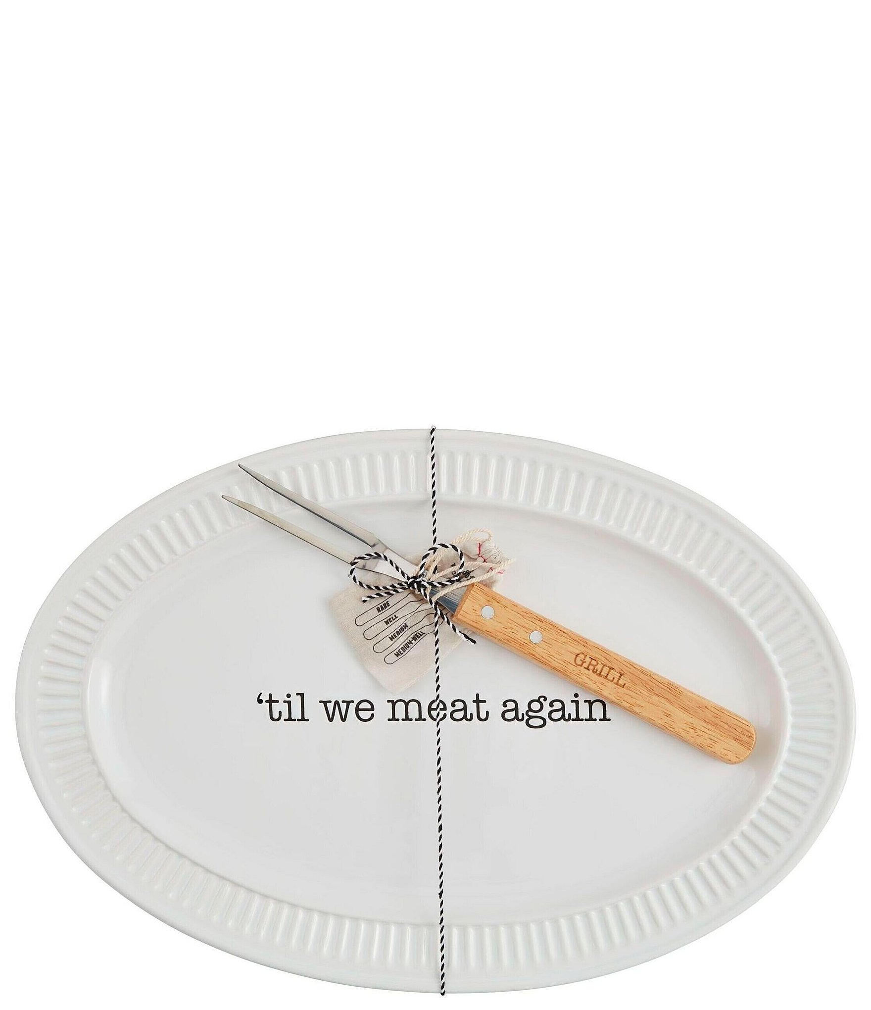 Mud Pie Circa Grill Platter and Fork Set | Dillard's