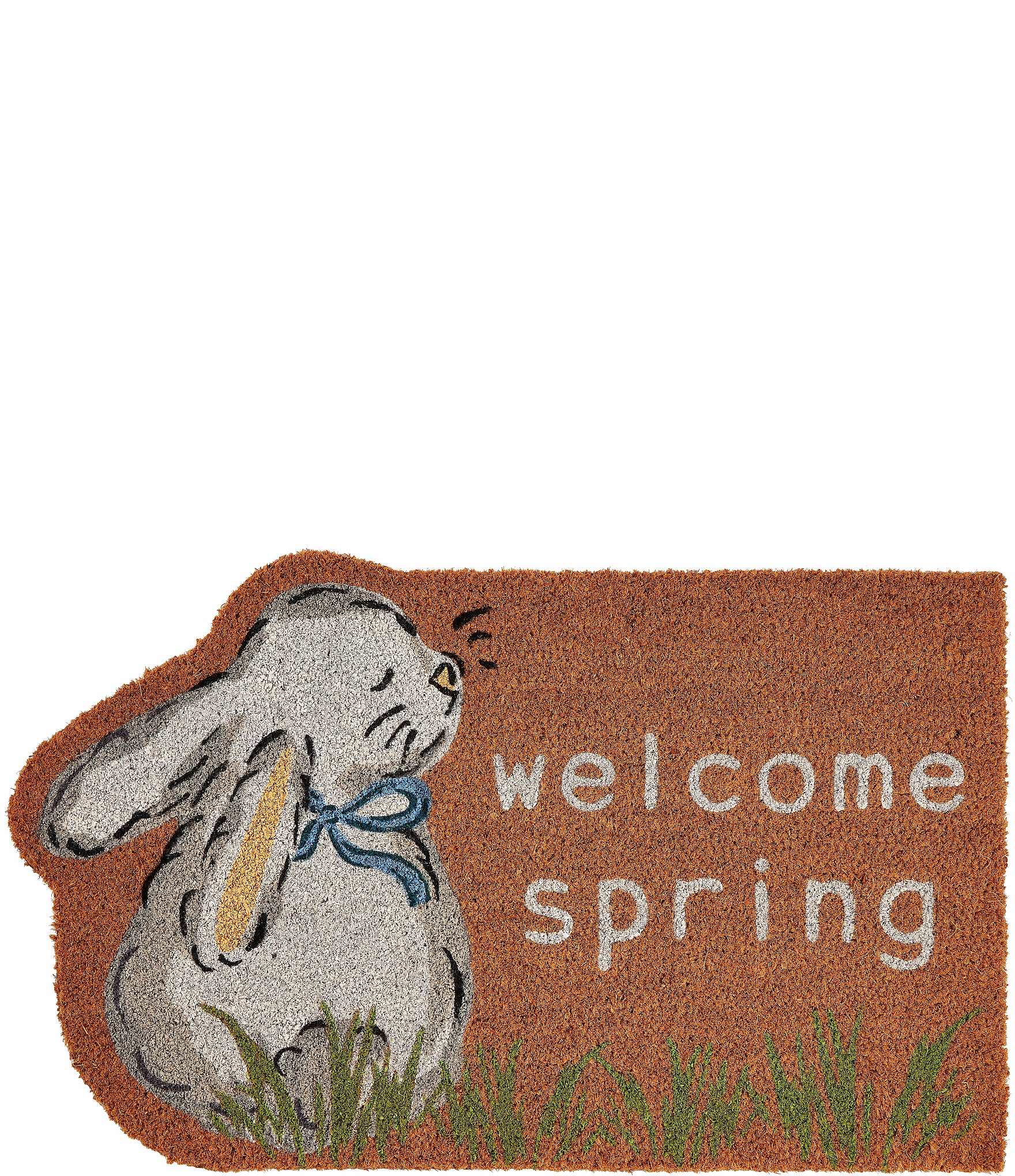 Mud Pie Easter Collection Welcome Spring Bunny Coir Door Mat | Dillard's