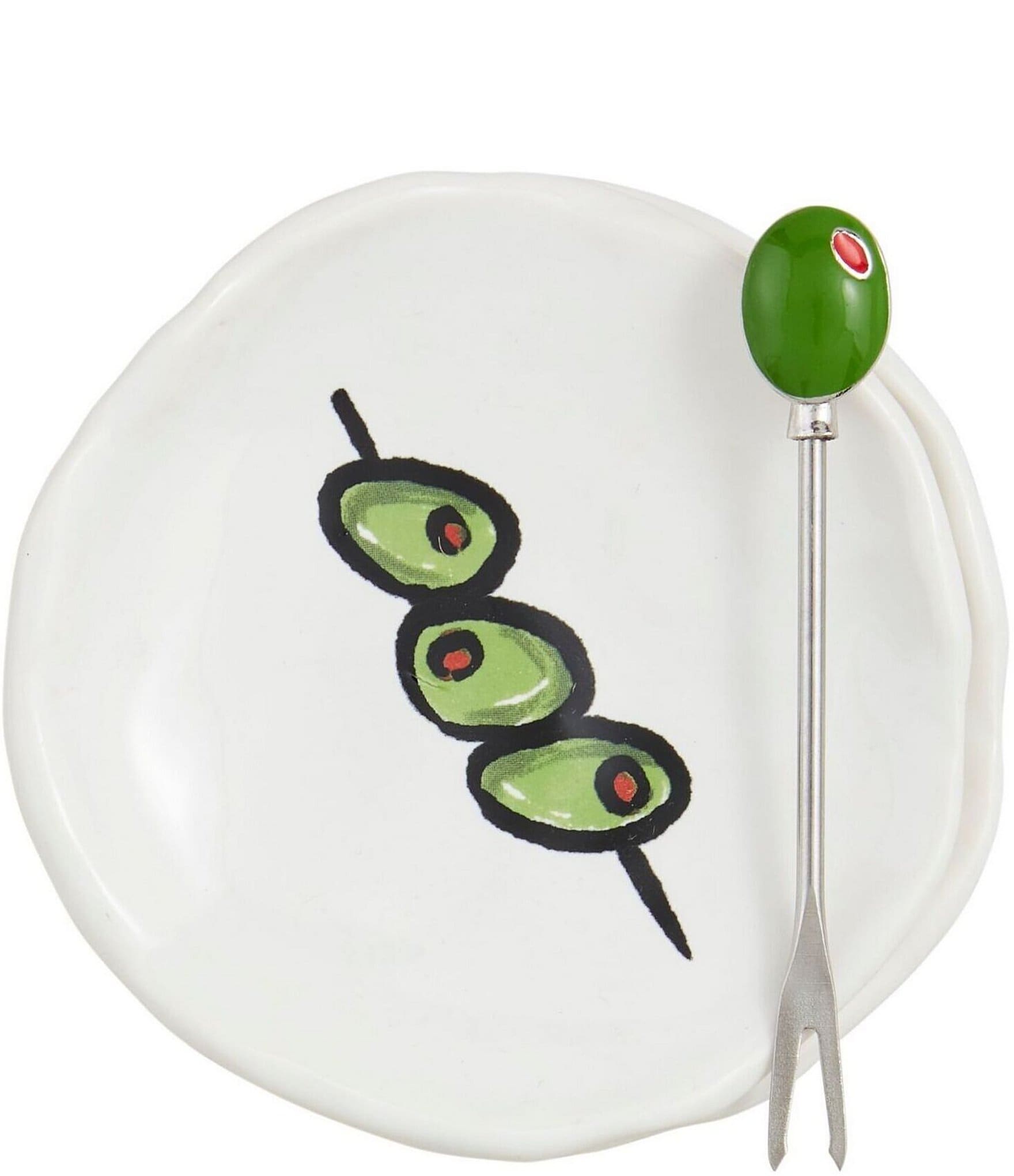 Mud Pie Happy Hour Olive Tapas Plate | Dillard's