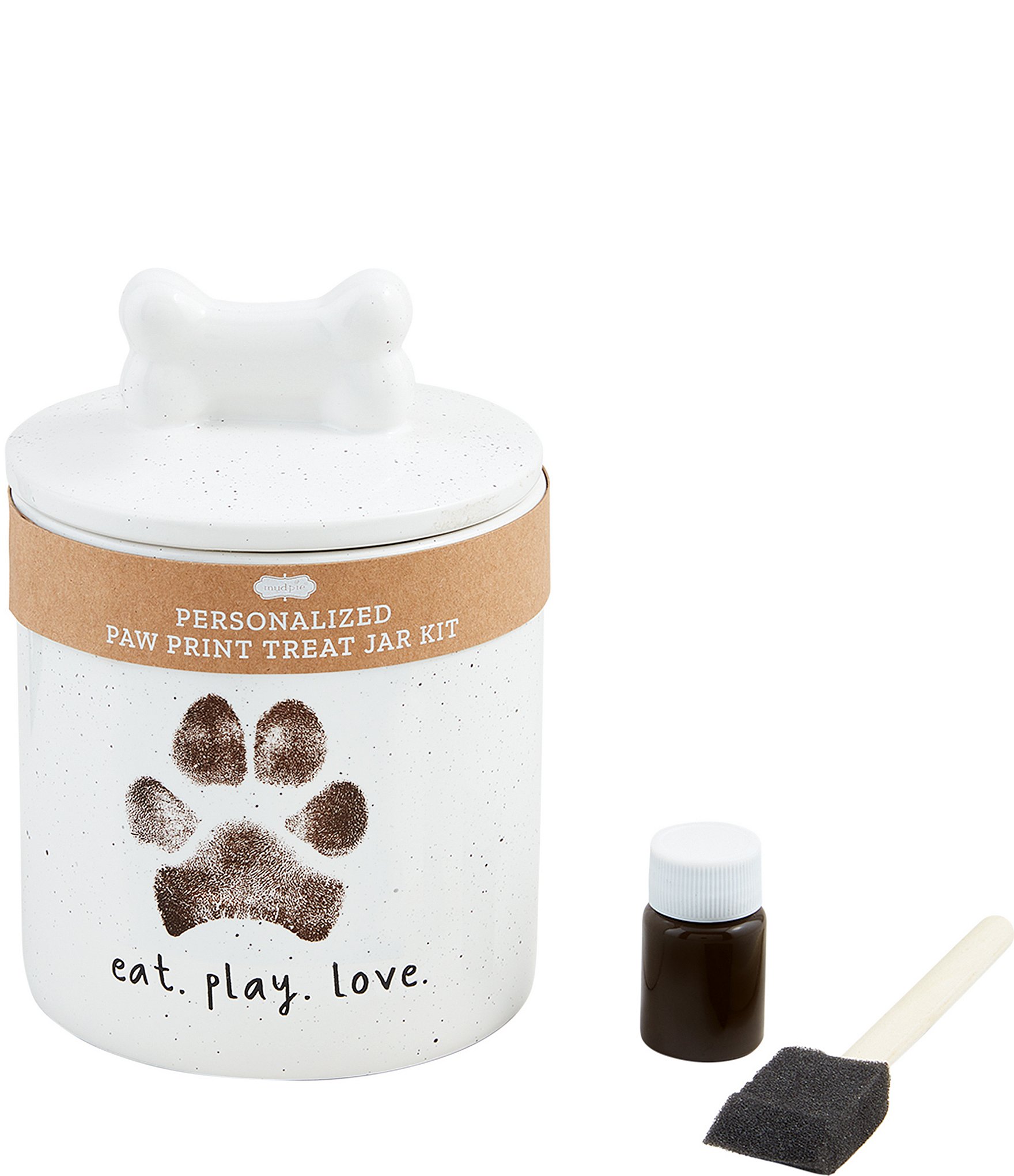 Mud Pie Personalized Paw Print Treat Jar Kit | Hamilton Place