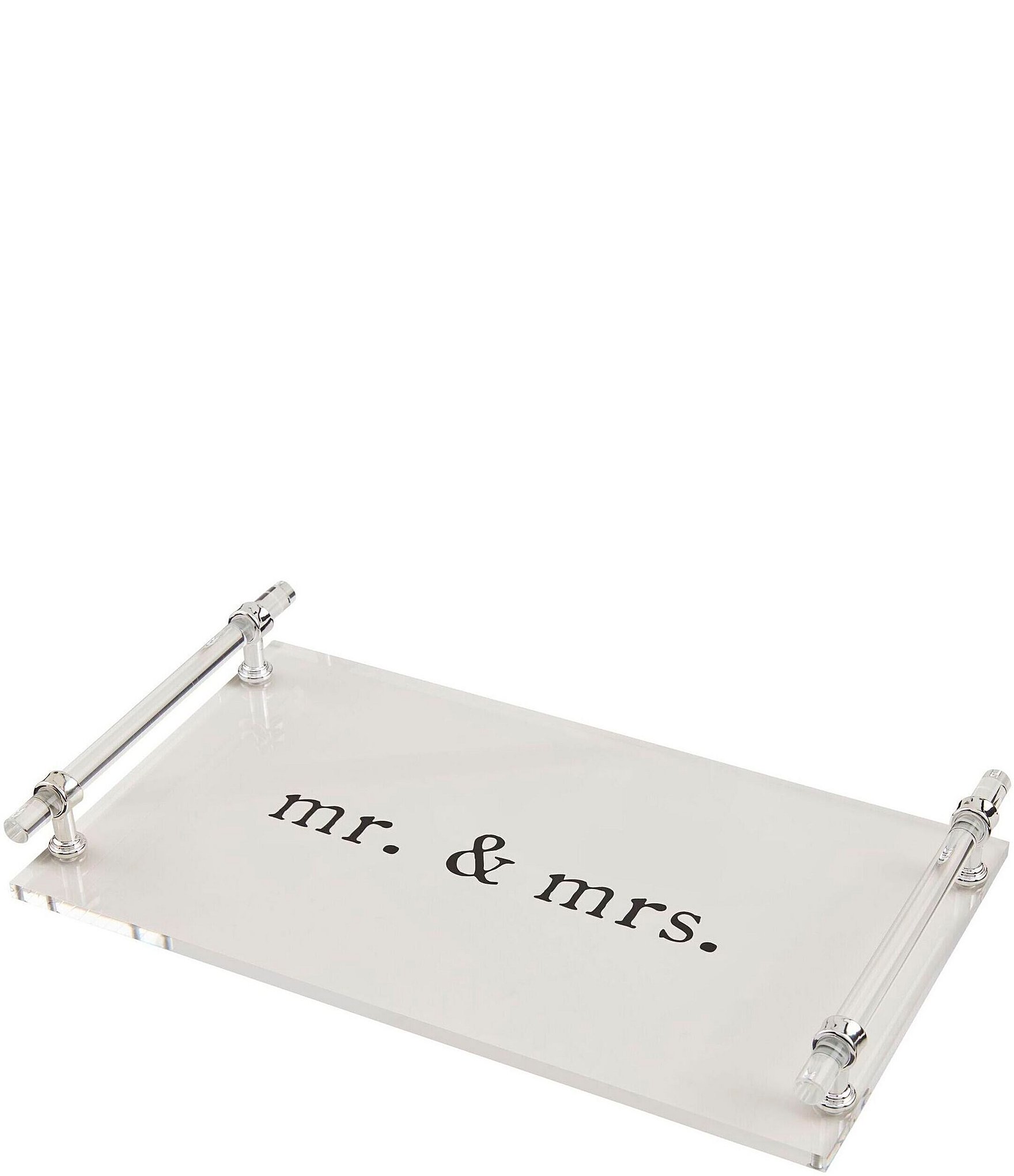 Mud Pie Wedding Mr & Mrs Acrylic Tray | Dillard's