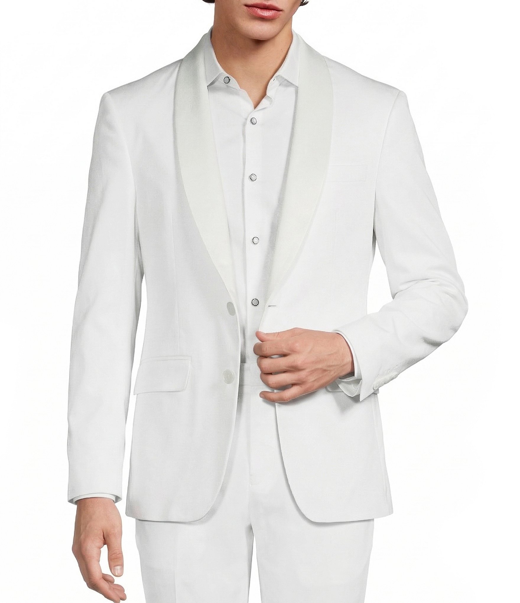 White Colour Blazers For Men