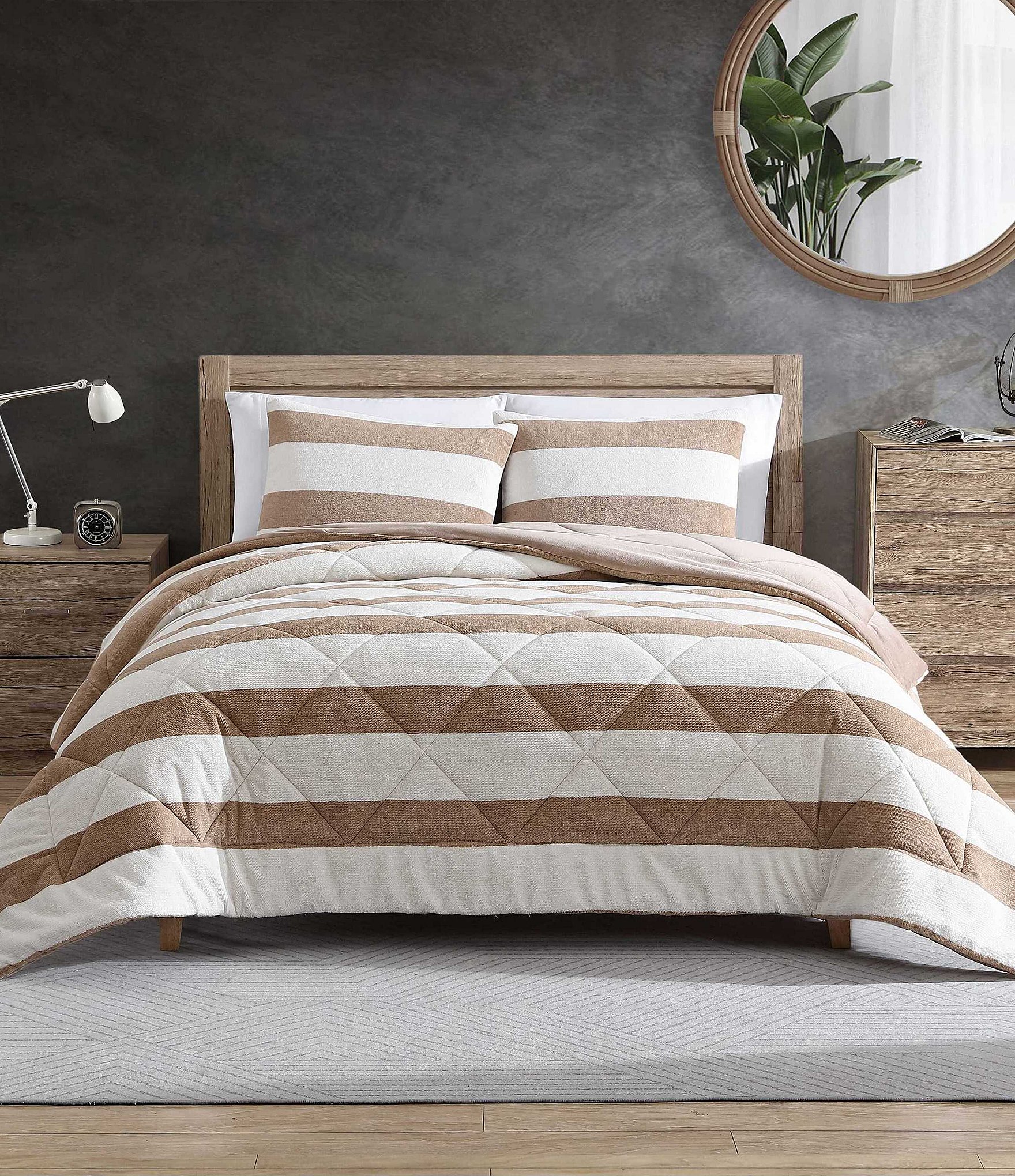 Nautica Lawndale Twill Plush Comforter and Sham Mini Set | Dillard's