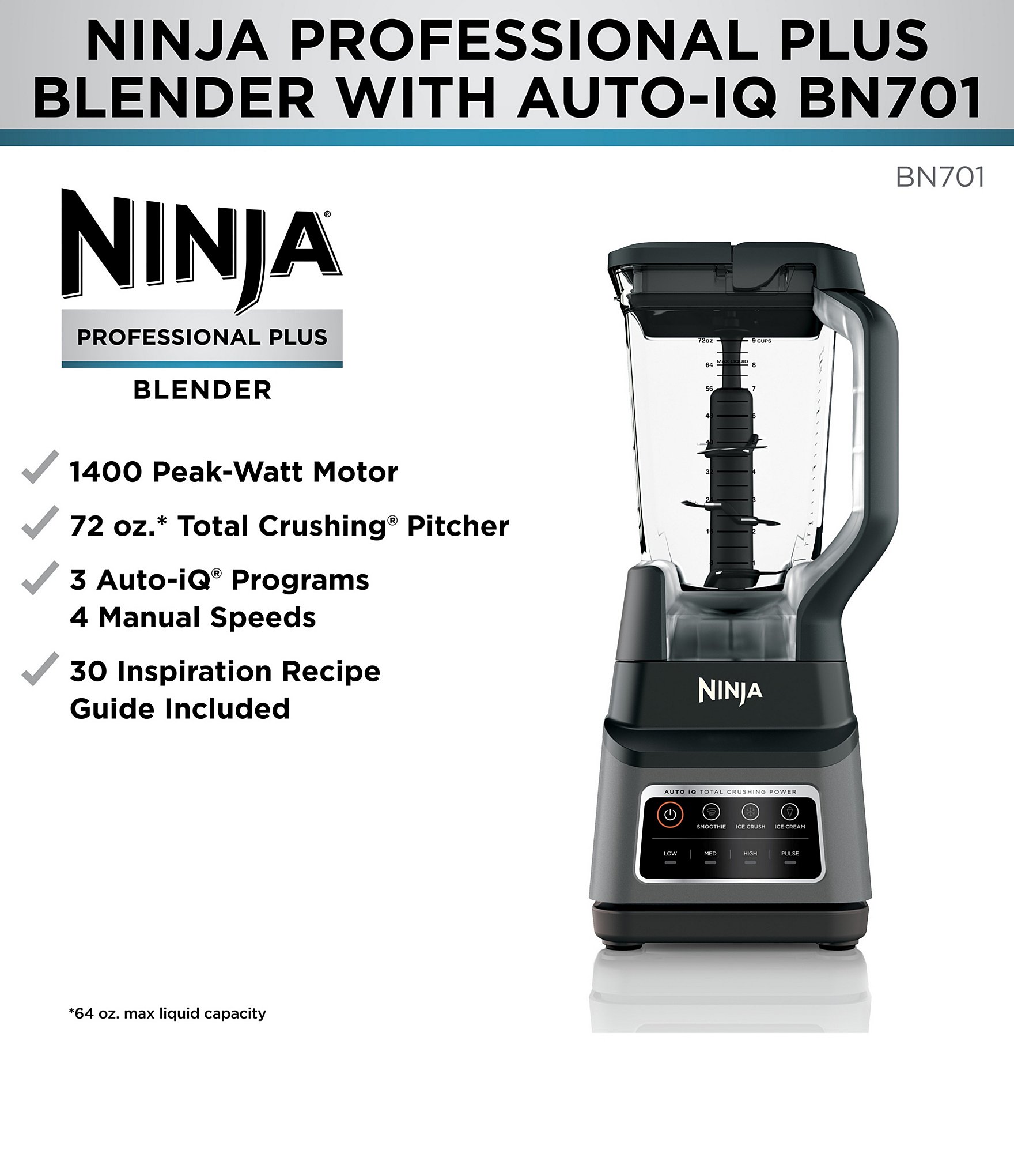 Ninja Professional Plus Blender with Auto-iQ | Hamilton Place