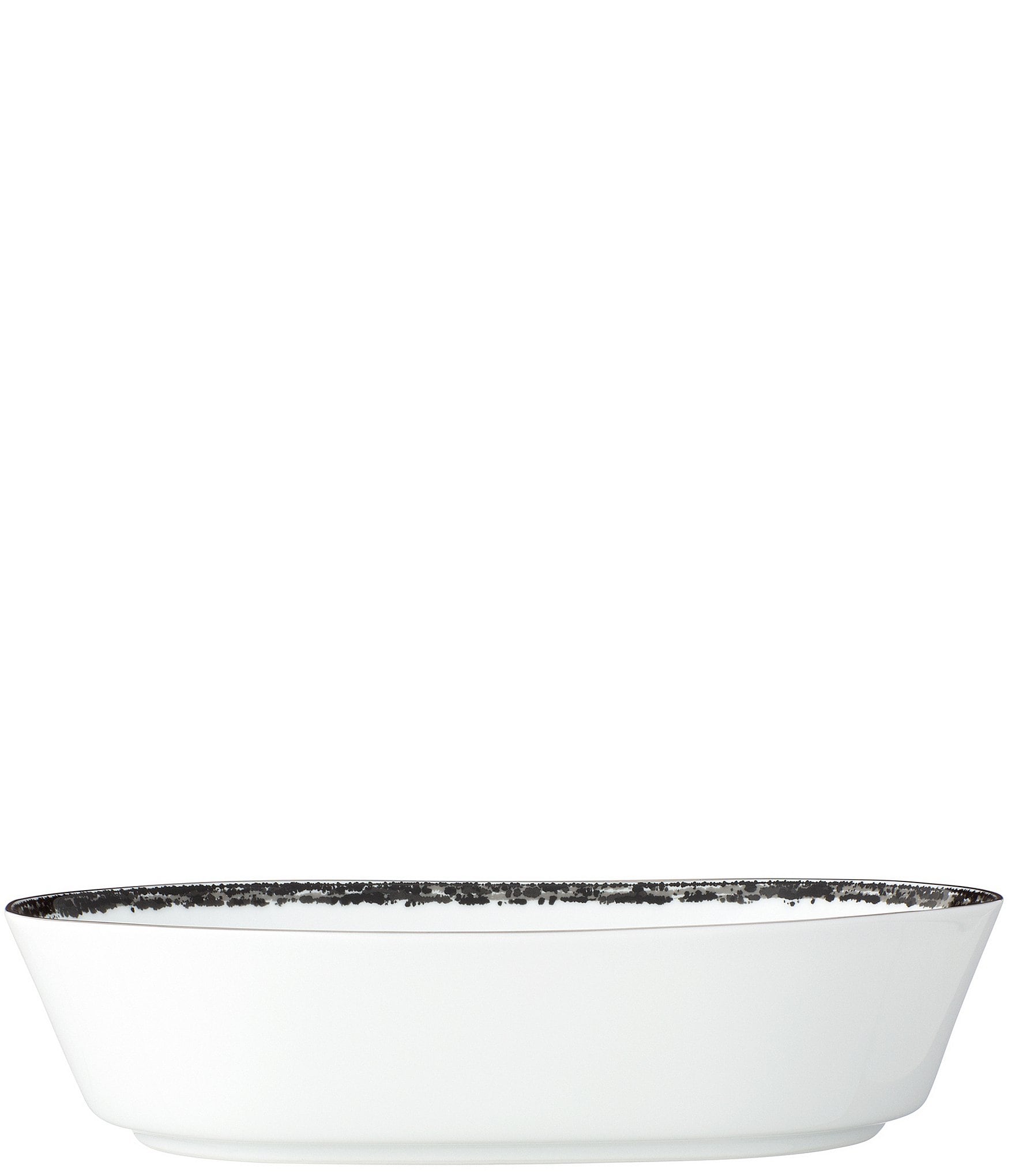 Noritake Black Rill Collection Oval Serving Bowl | Dillard's