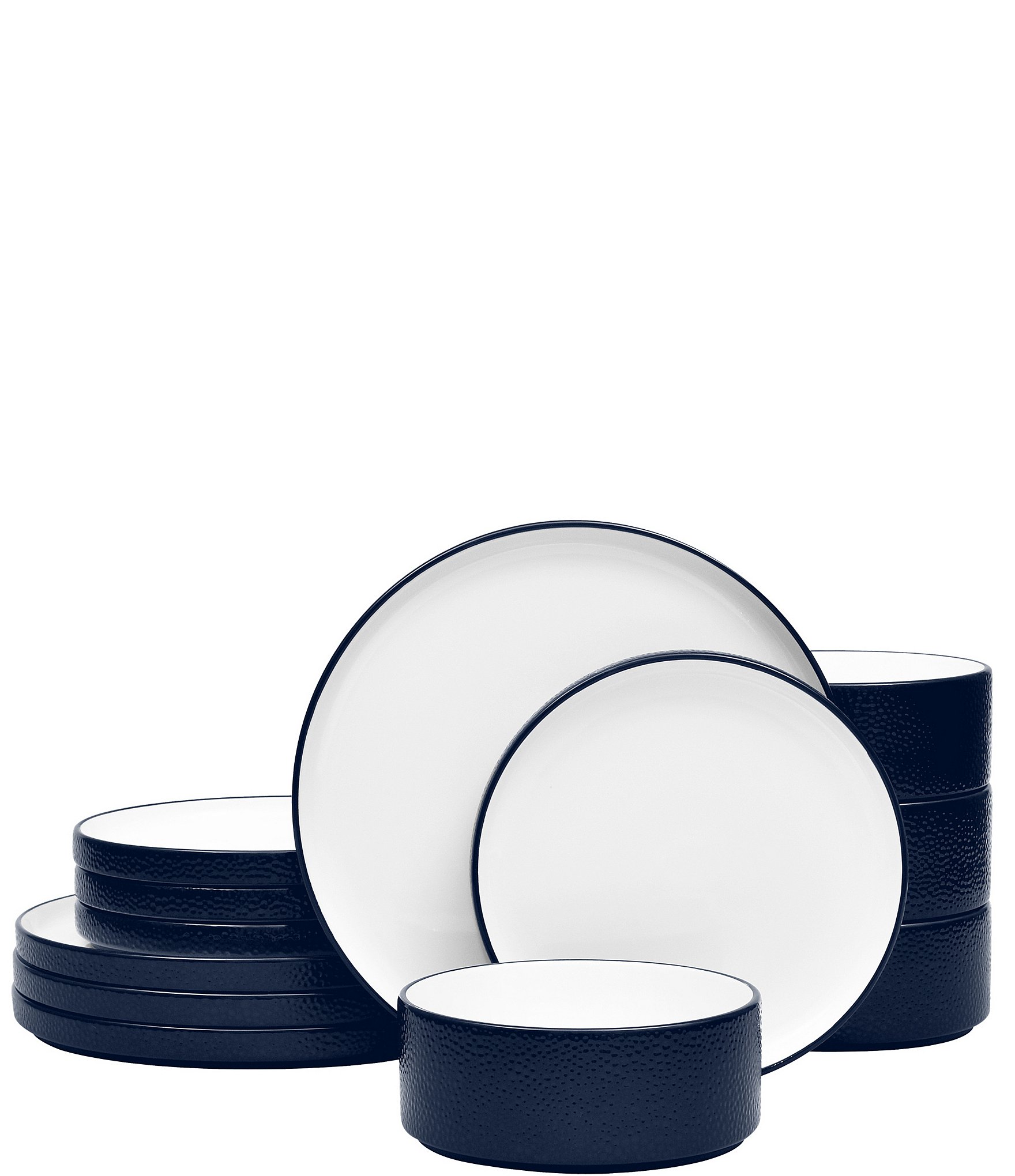 Noritake Colortex Stone Navy 12-piece set | Dillard's