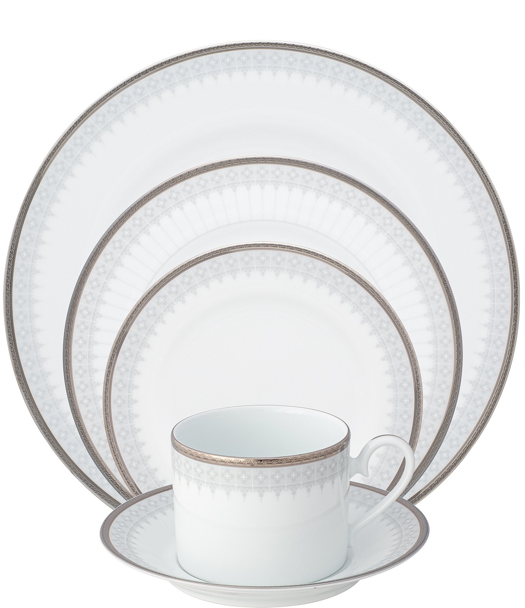 Noritake Silver Colonnade Collection 5-Piece Place Setting | Dillard's