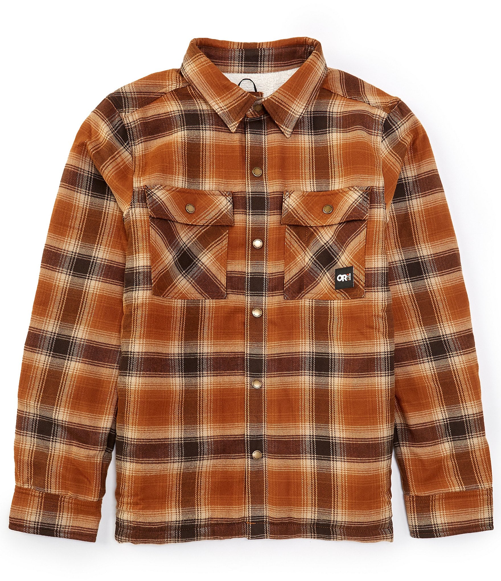 Outdoor Research Performance Feedback Ombre Plaid Sherpa Lined Shirt ...