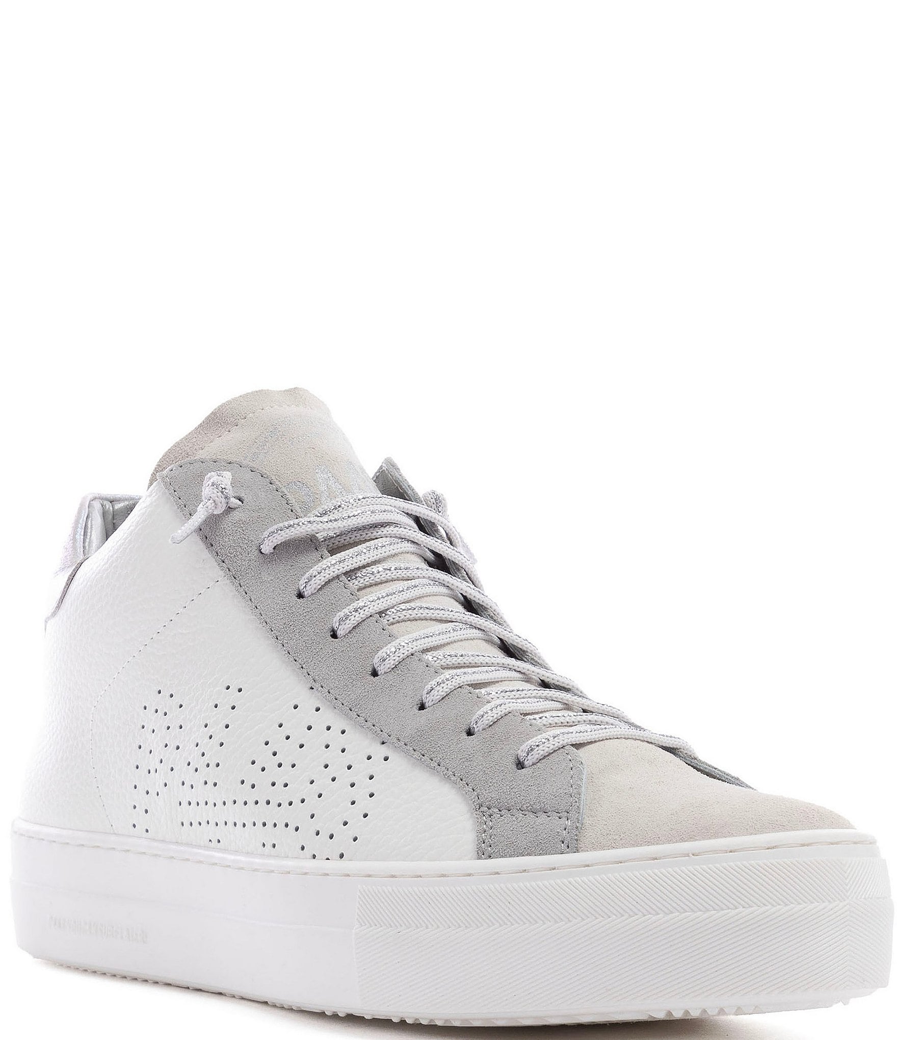 P448 Thea Leather Mid Top Lace-Up Sneakers | Dillard's