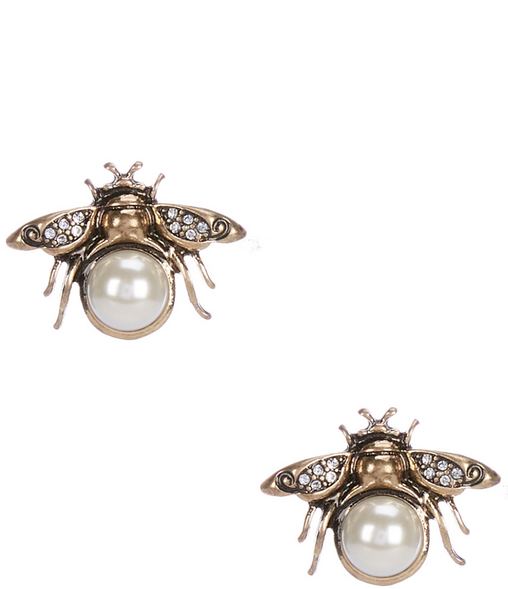 Patricia Nash Bee Post Pearl Stud Earrings | Dillard's