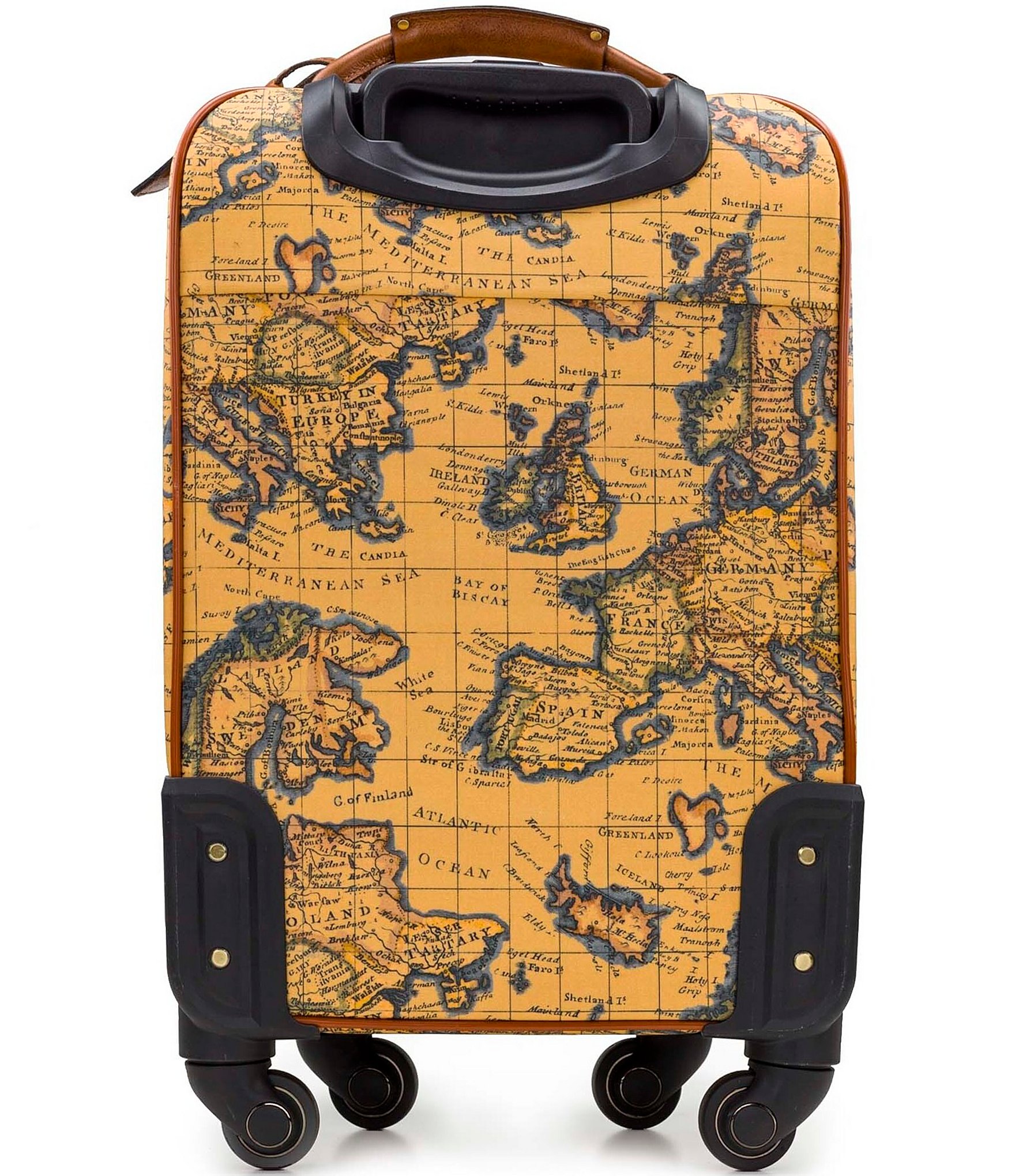 Patricia Nash European Map Soft Side Collection 22#double; Spinner ...