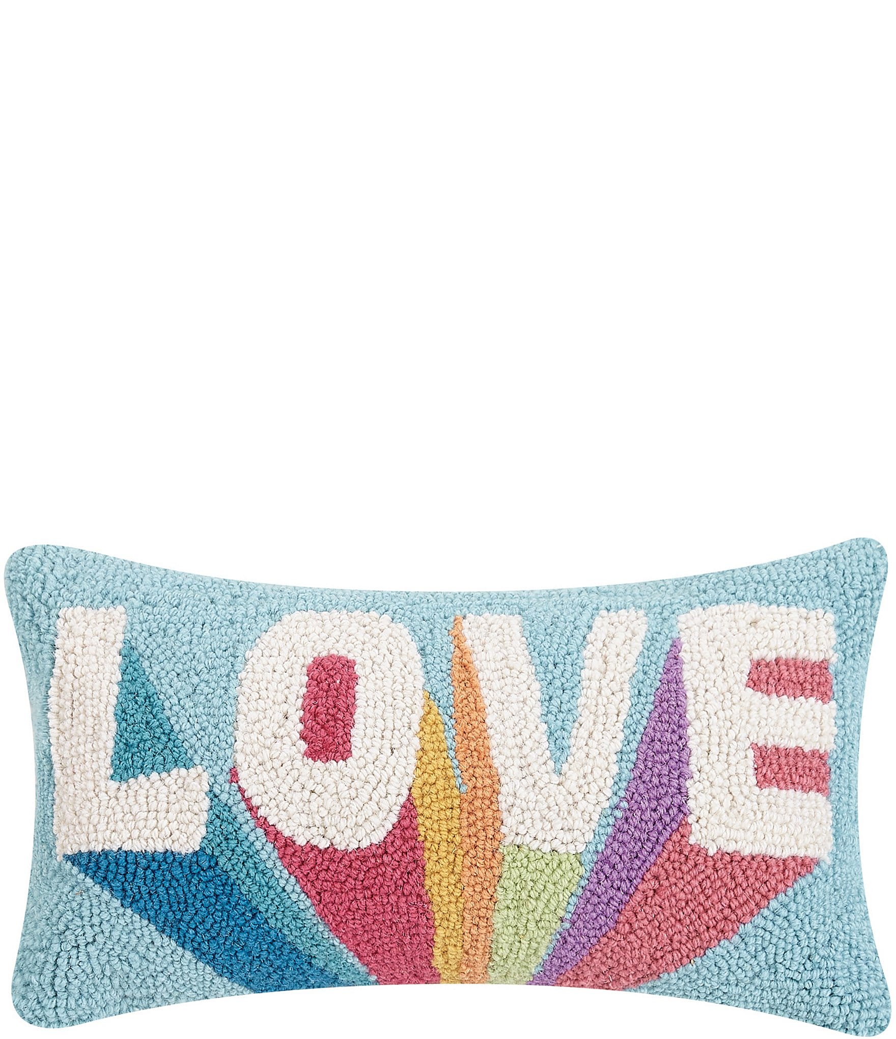 Peking Handicraft 3D Love Hooked Wool Pillow | Dillard's