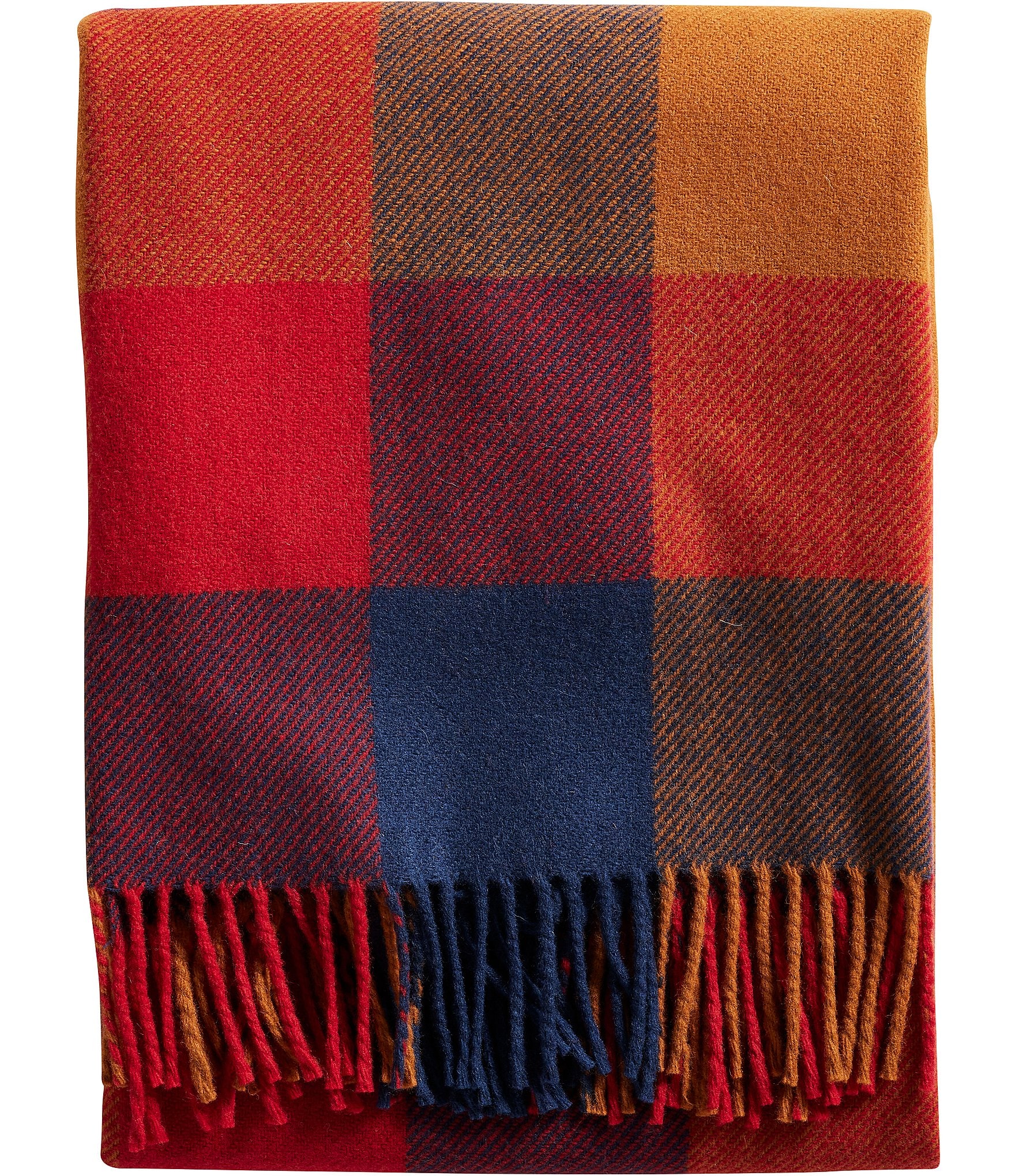 Pendleton Eco-Wise Wool Washable Fringed Throw | Dillard's