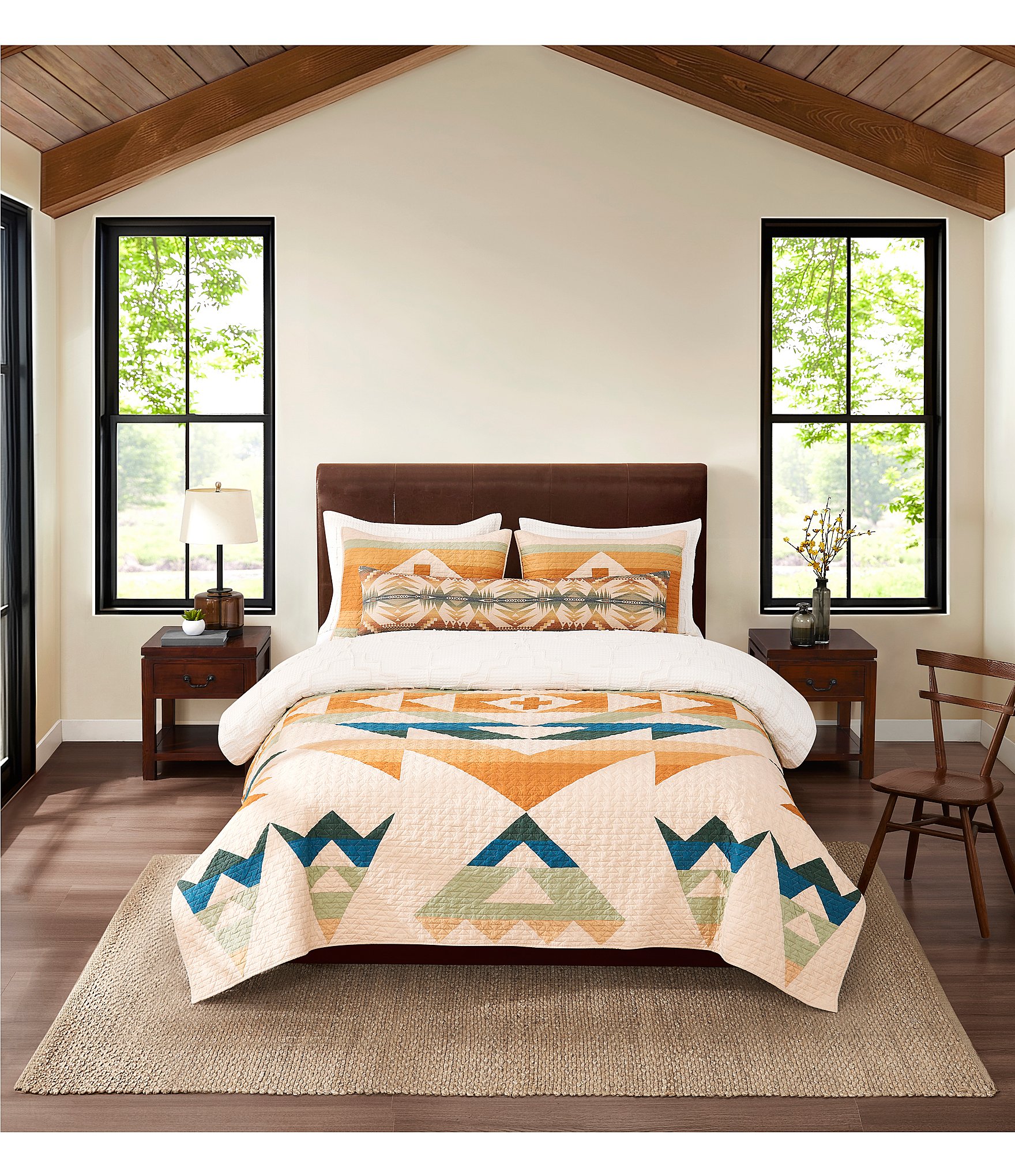 Pendleton Solstice Canyon Multi-Colored Pattern Quilt Mini Set | Dillard's