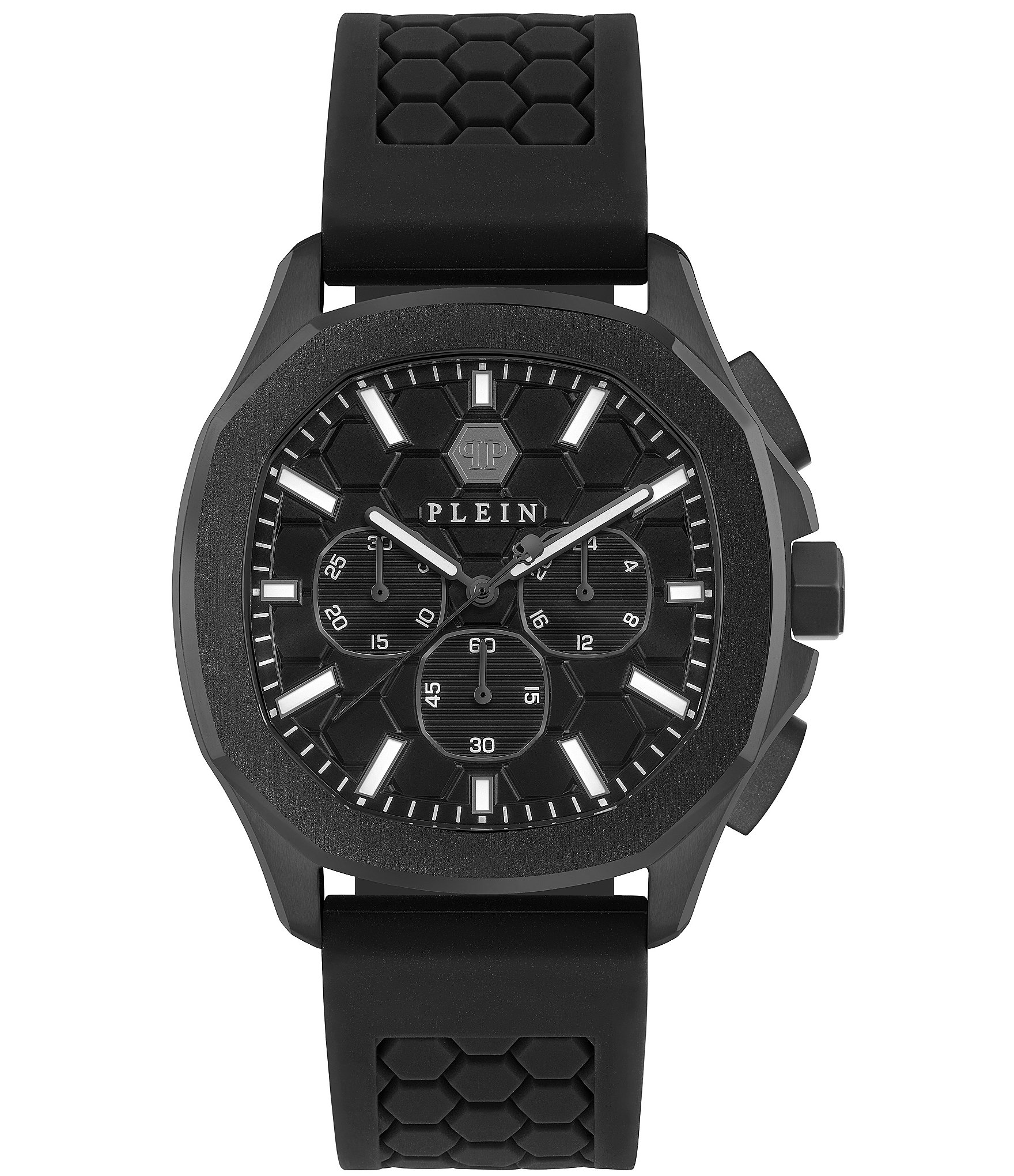 Philipp Plein Men's Skeleton Spectre Quartz Chronograph Solid Black ... Philipp Plein Men's Skeleton Spectre Quartz Chronograph Solid Black ...
