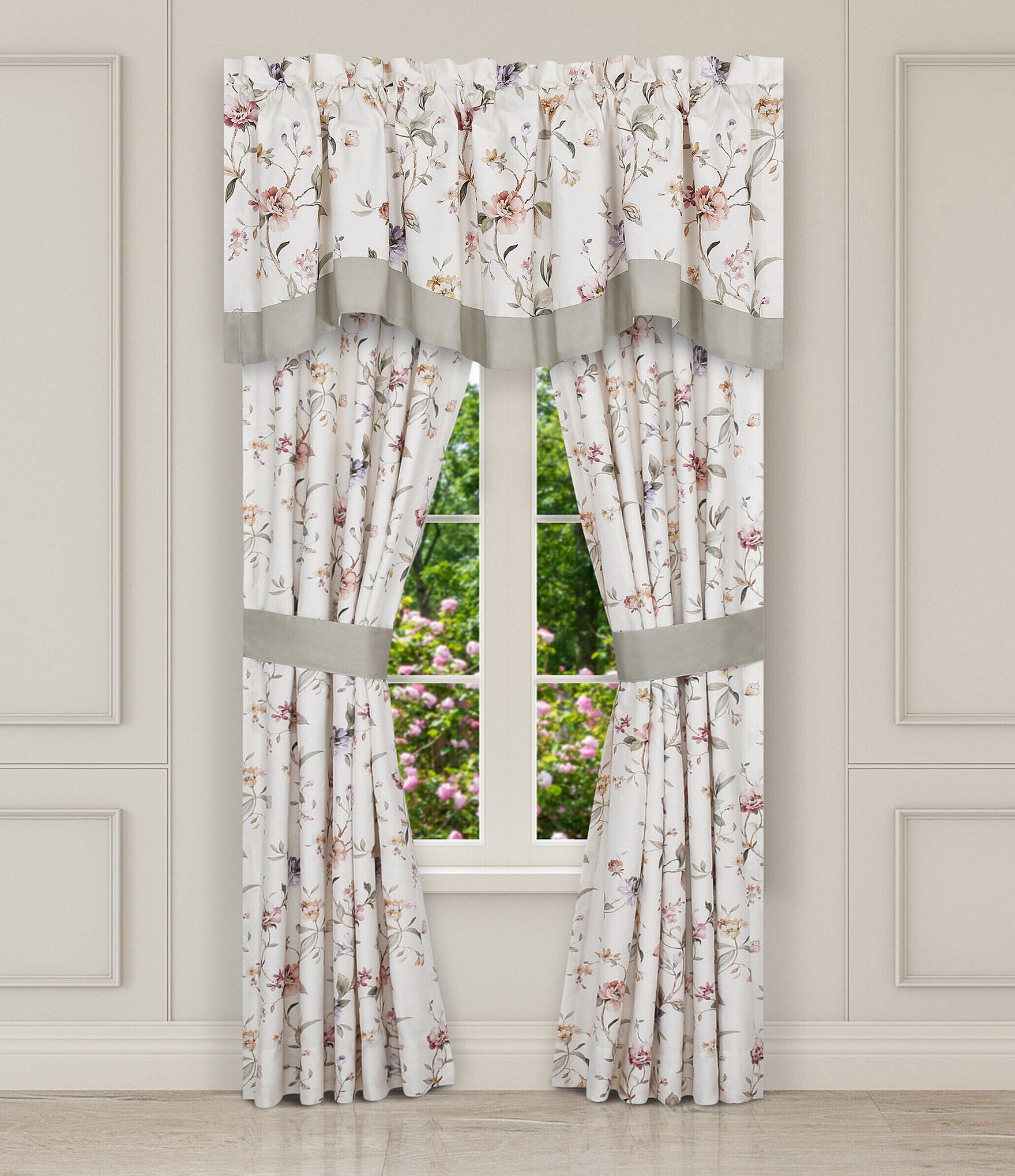 Piper & Wright Clarice Floral Window Treatment | Dillard's