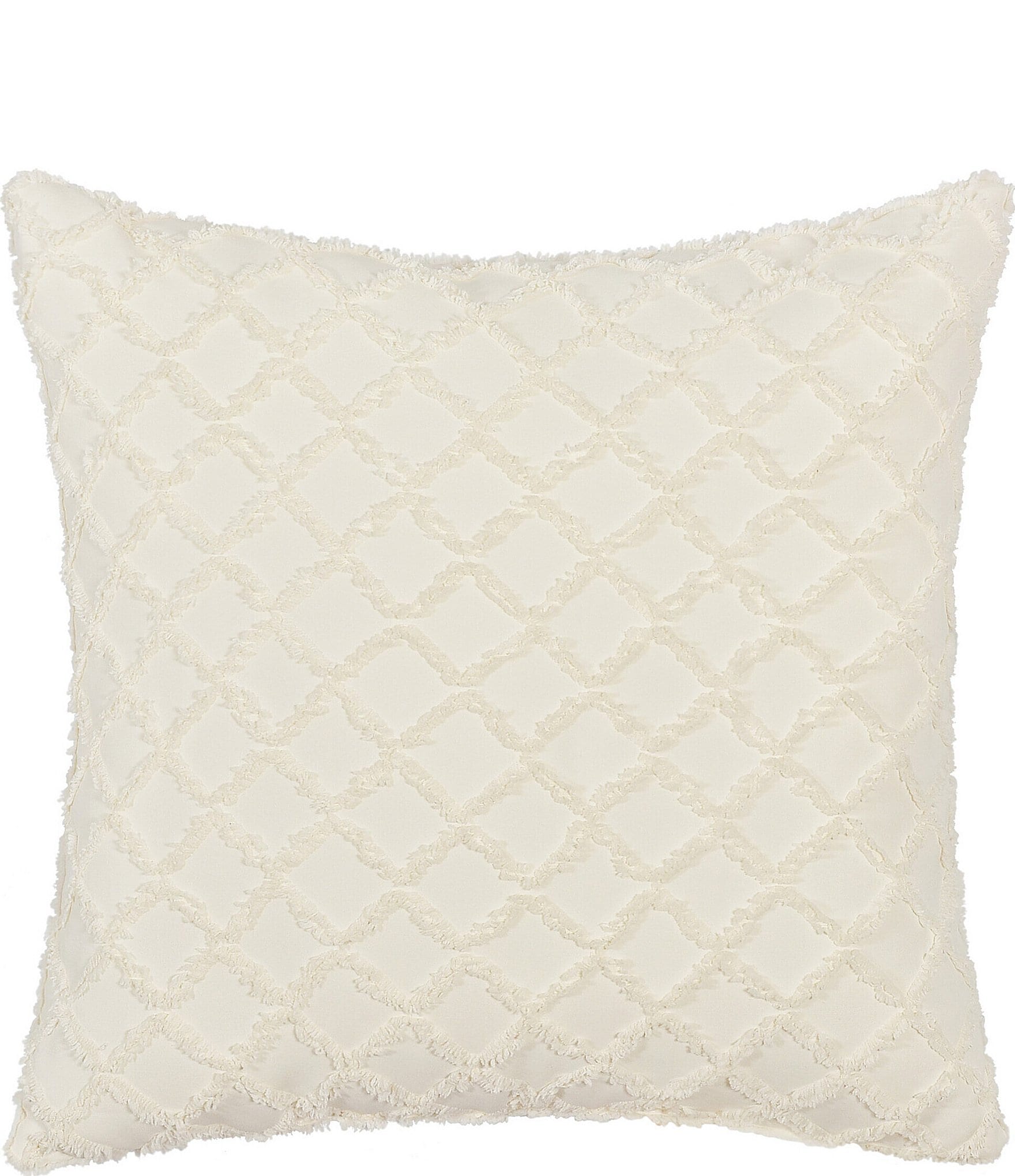 Piper & Wright Lillian Lattice Textured Pattern Reversible Square ...
