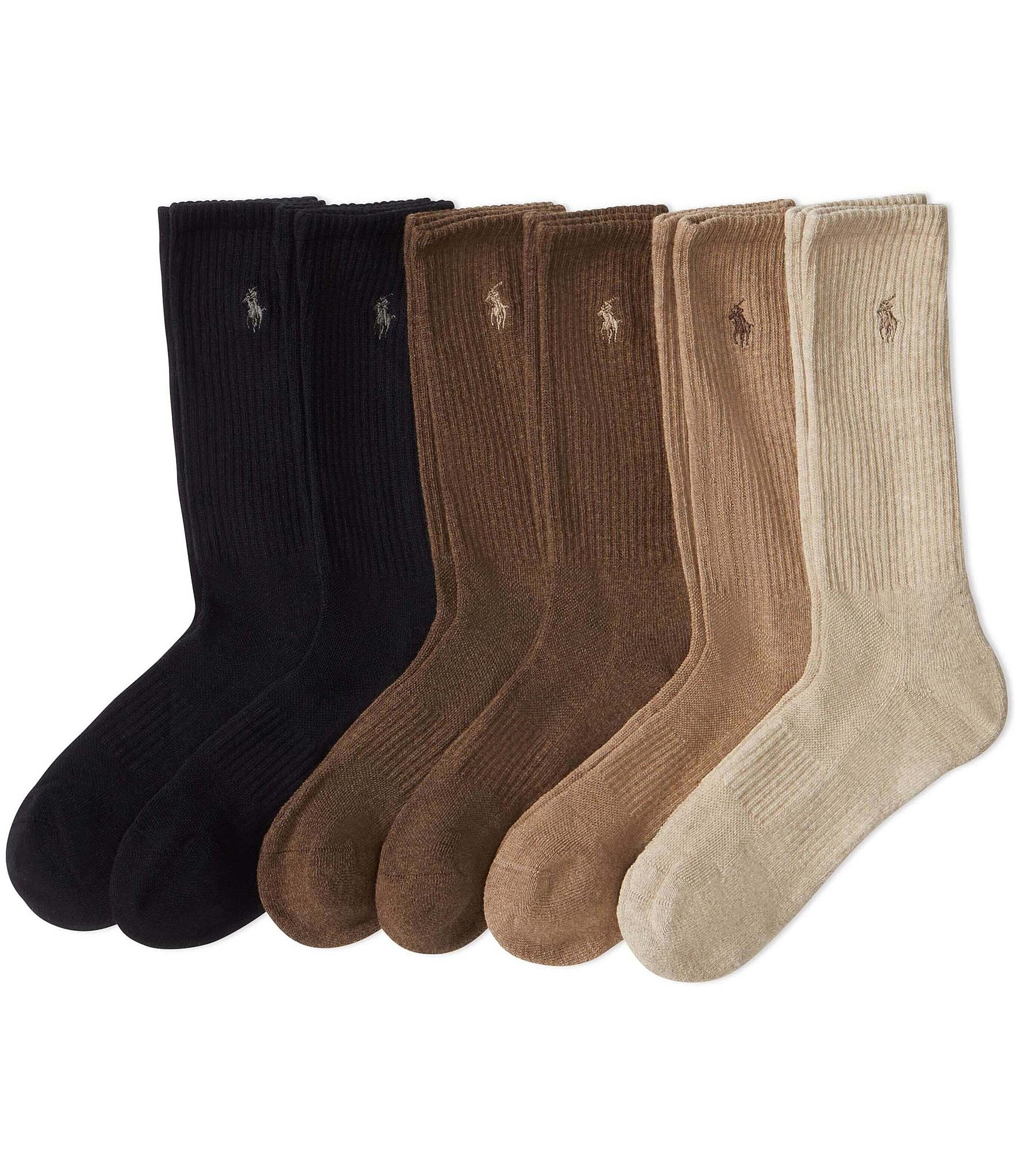 Polo Ralph Lauren Performance Cotton Crew 6-Pack Socks | Dillard's