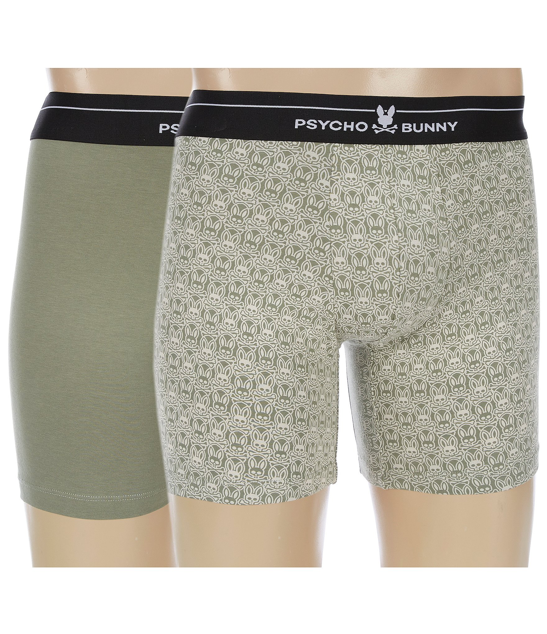 Psycho Bunny Assorted Solid/Allover Print Boxer Briefs 2-Pack | Dillard's
