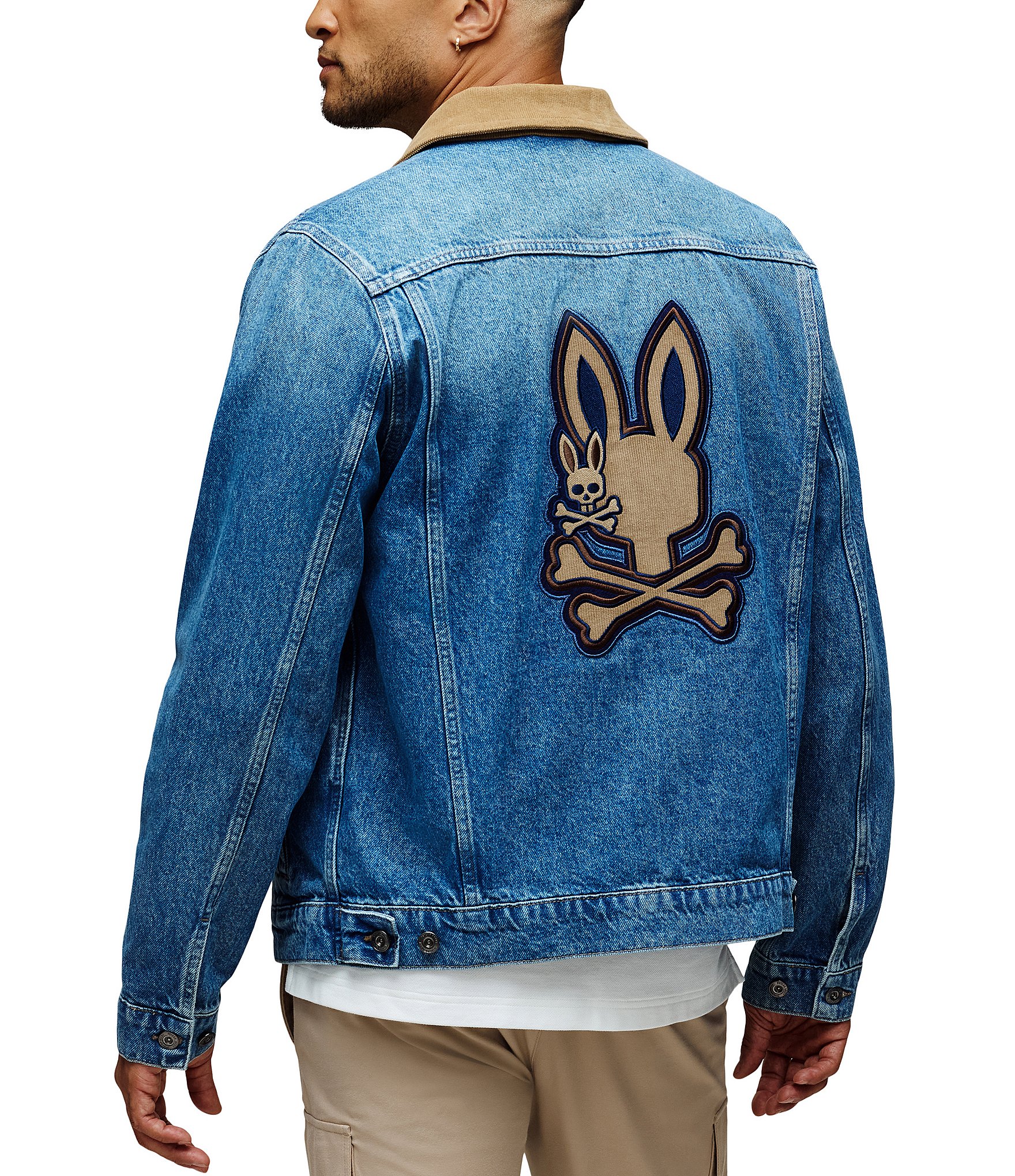 Psycho Bunny Wade Denim Trucker Jacket | Dillard's