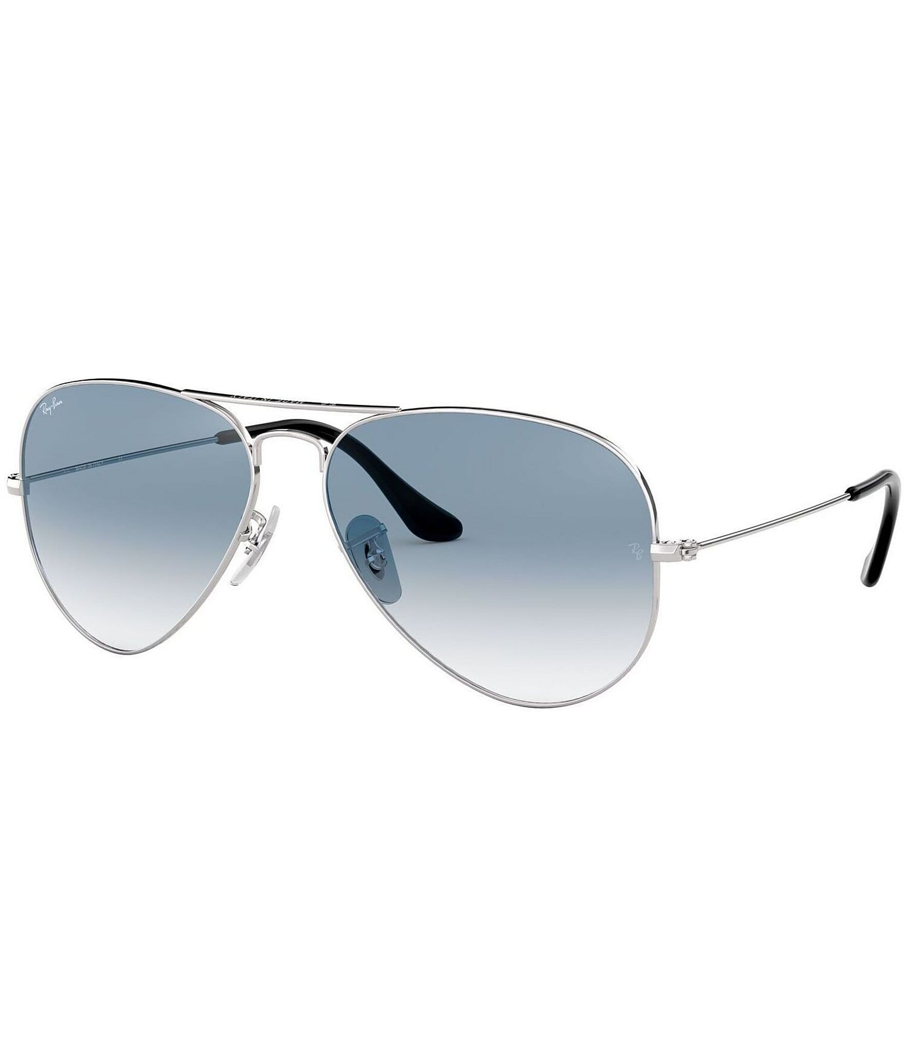 Ray-Ban Unisex 0RB3025 55mm Silver Frame Aviator Sunglasses | Dillard's
