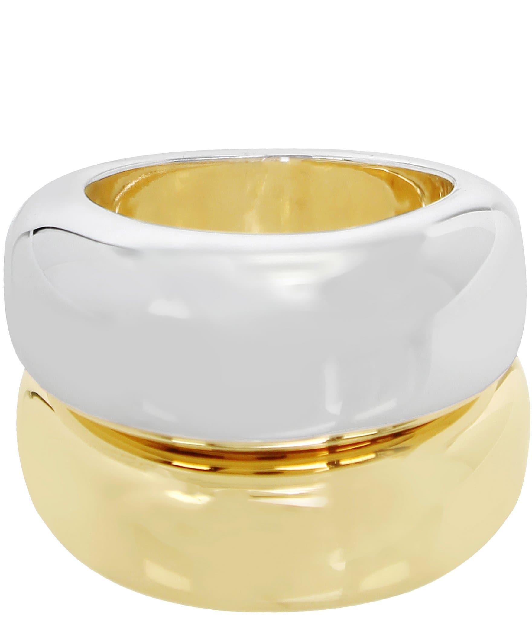 Robert Lee Morris Soho Ribbed Two Tone Sculptural Stacked Ring | Dillard's
