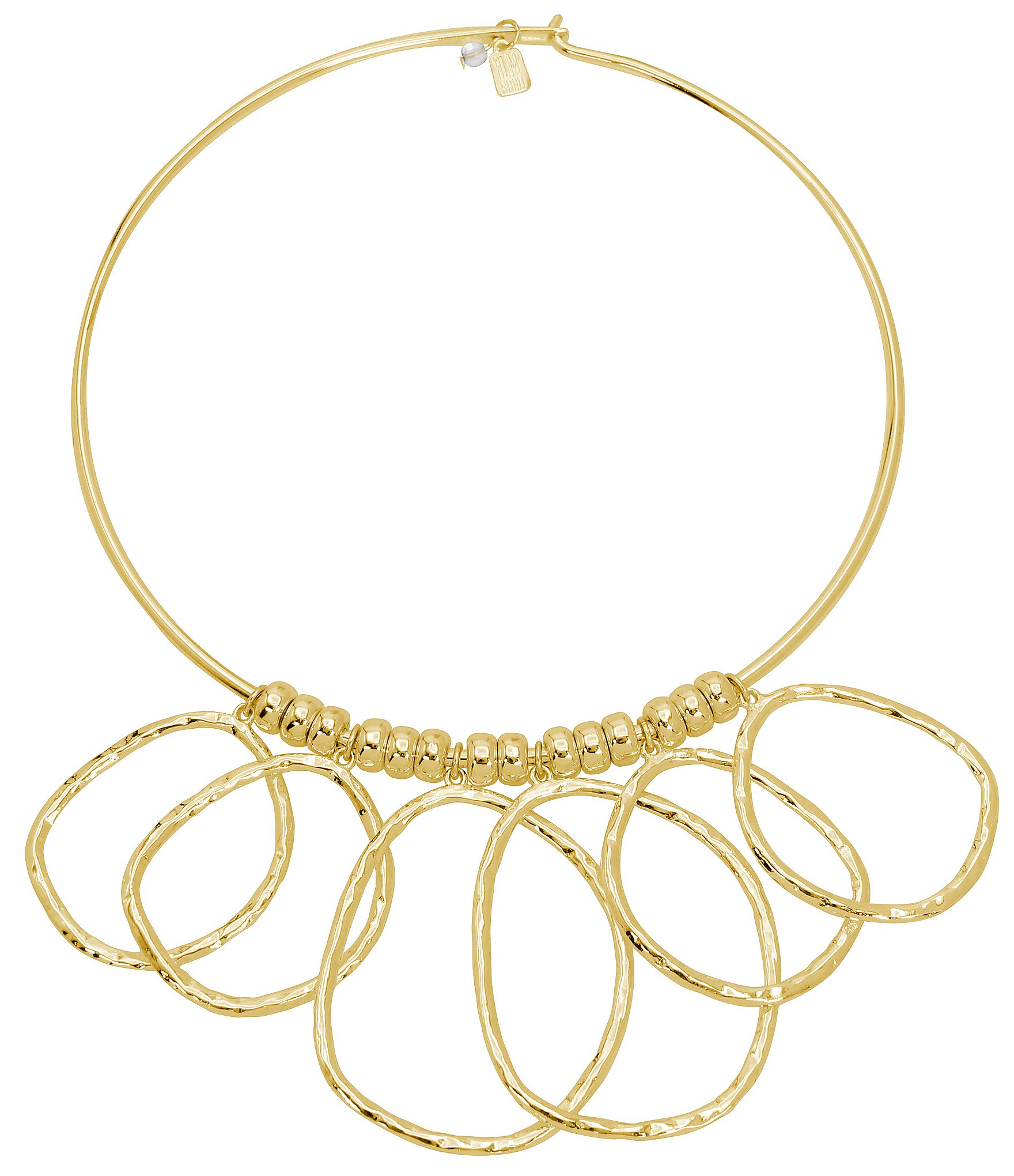 Robert Lee Morris Soho Textured Ring Bib Wire Collar Necklace | Dillard's