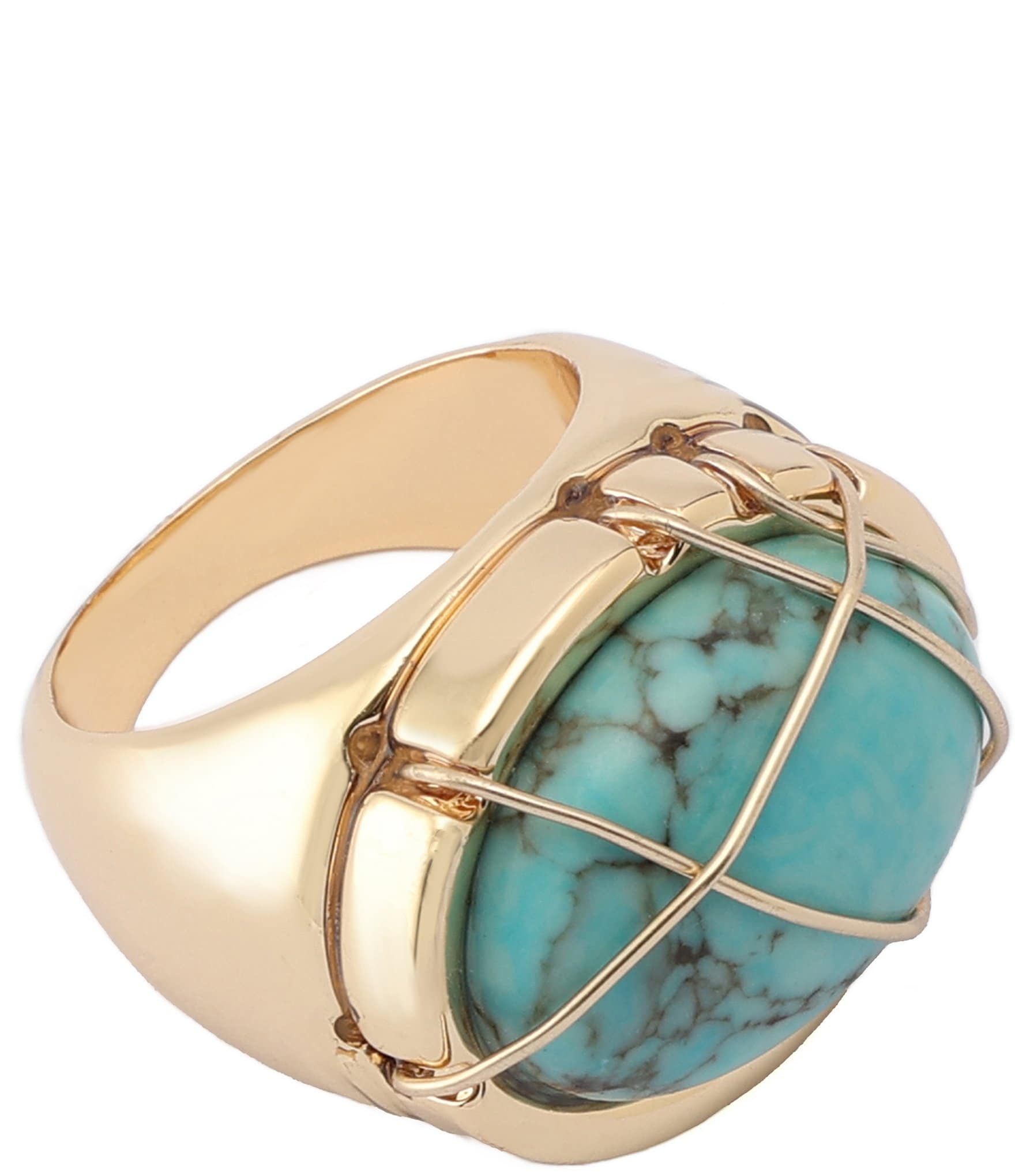 Robert Lee Morris Soho Turquoise Stone Cocktail Ring | Dillard's
