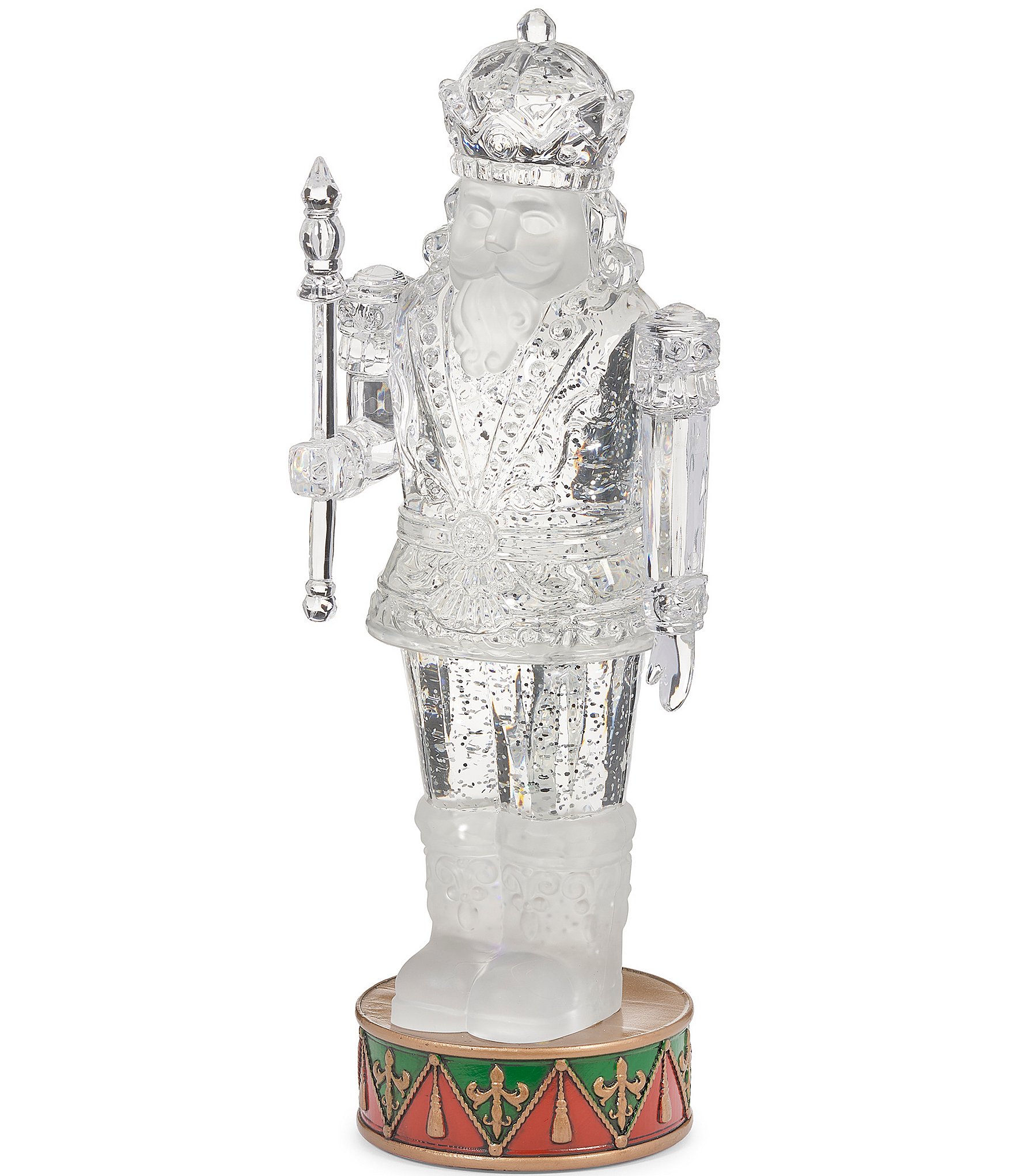 Roman LED Lighted Swirl Nutcracker with Drum Base Tabletop Decoration ...