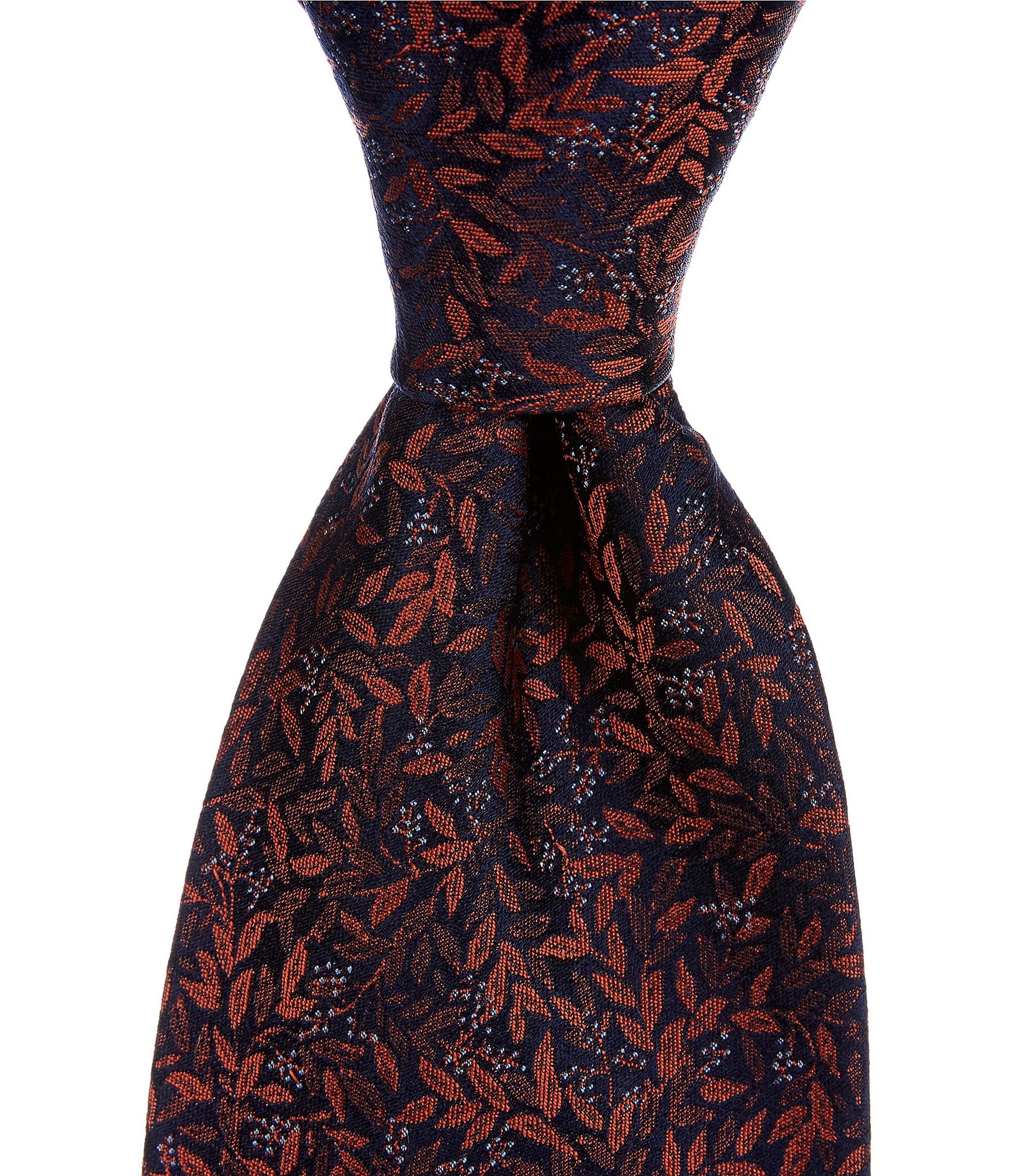 Roundtree & Yorke Big & Tall Vines 3 3/8" Silk Tie | Dillard's