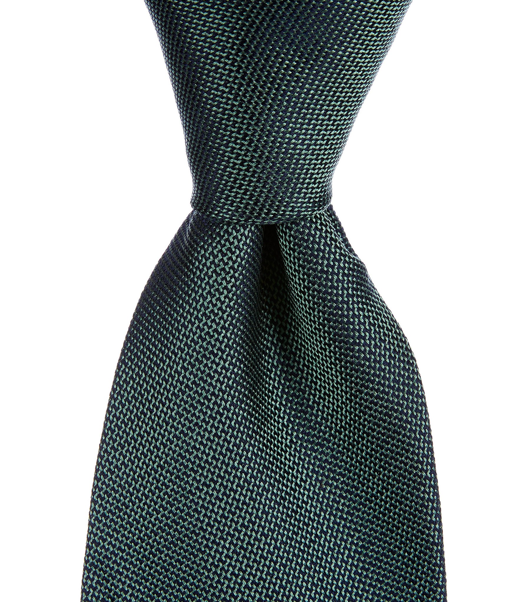 Roundtree & Yorke Solid Textured Design 3 3/8" Woven Silk Tie | Dillard's