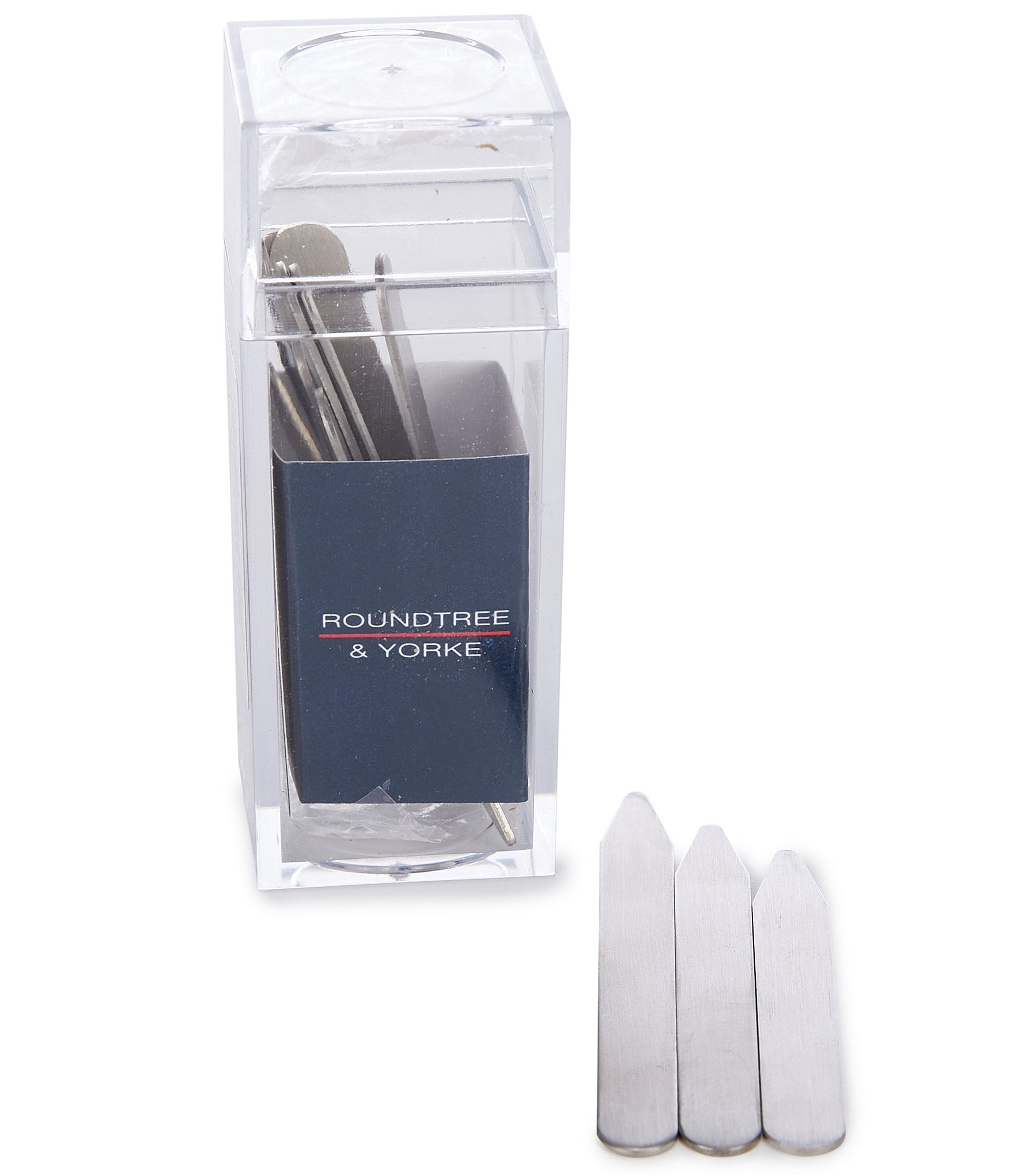 Roundtree & Yorke Stainless Steel Collar Stays 12-Piece Set | Dillard's